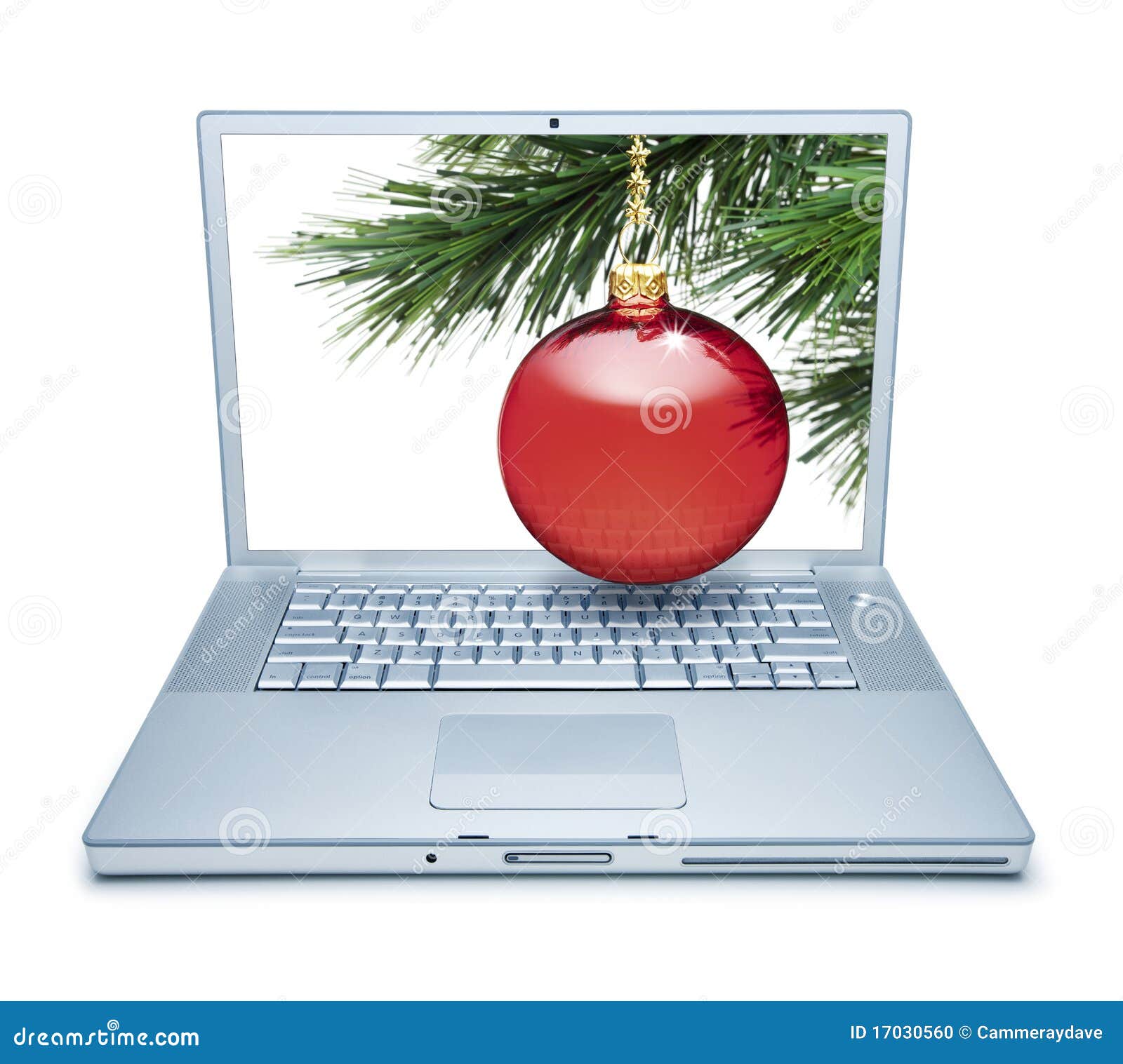 Christmas Computer Online Shopping Stock Photo - Image of ecommerce ...