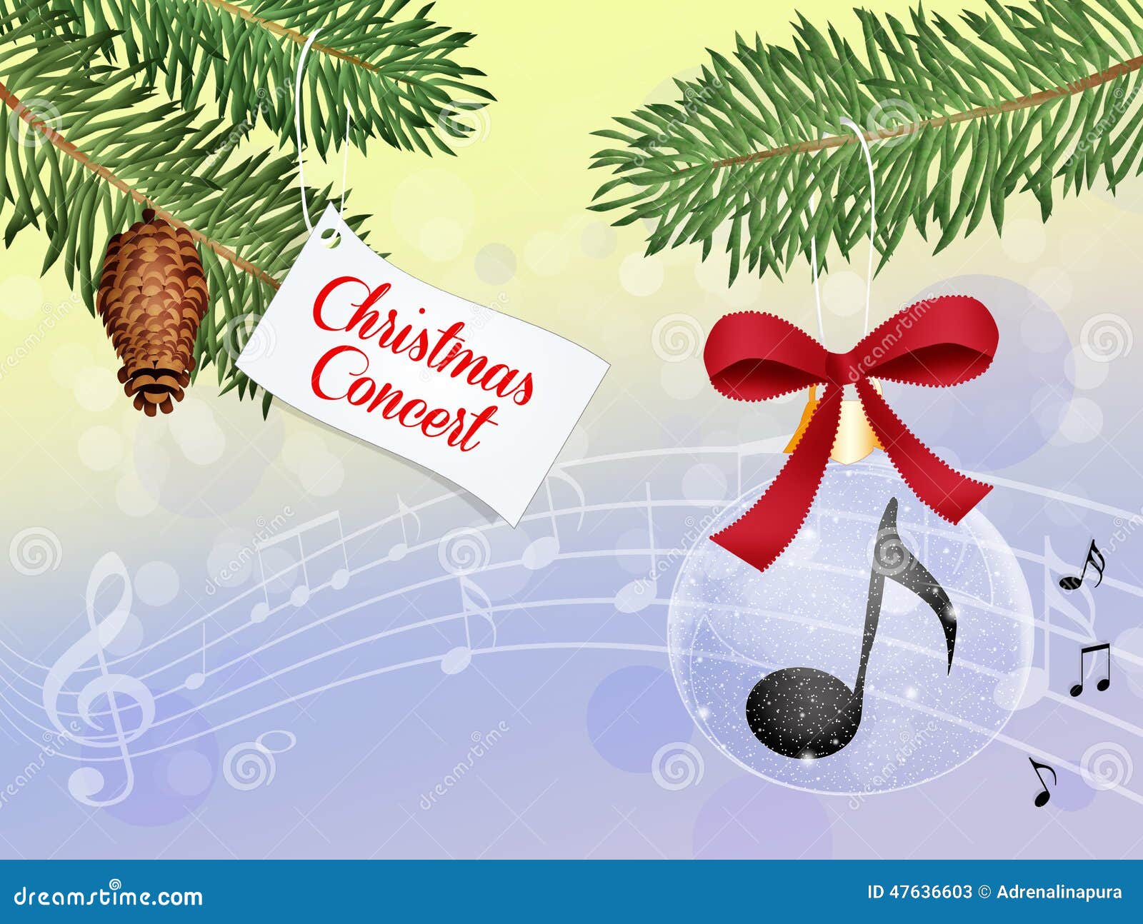 Christmas concert stock illustration. Illustration of celebration ...