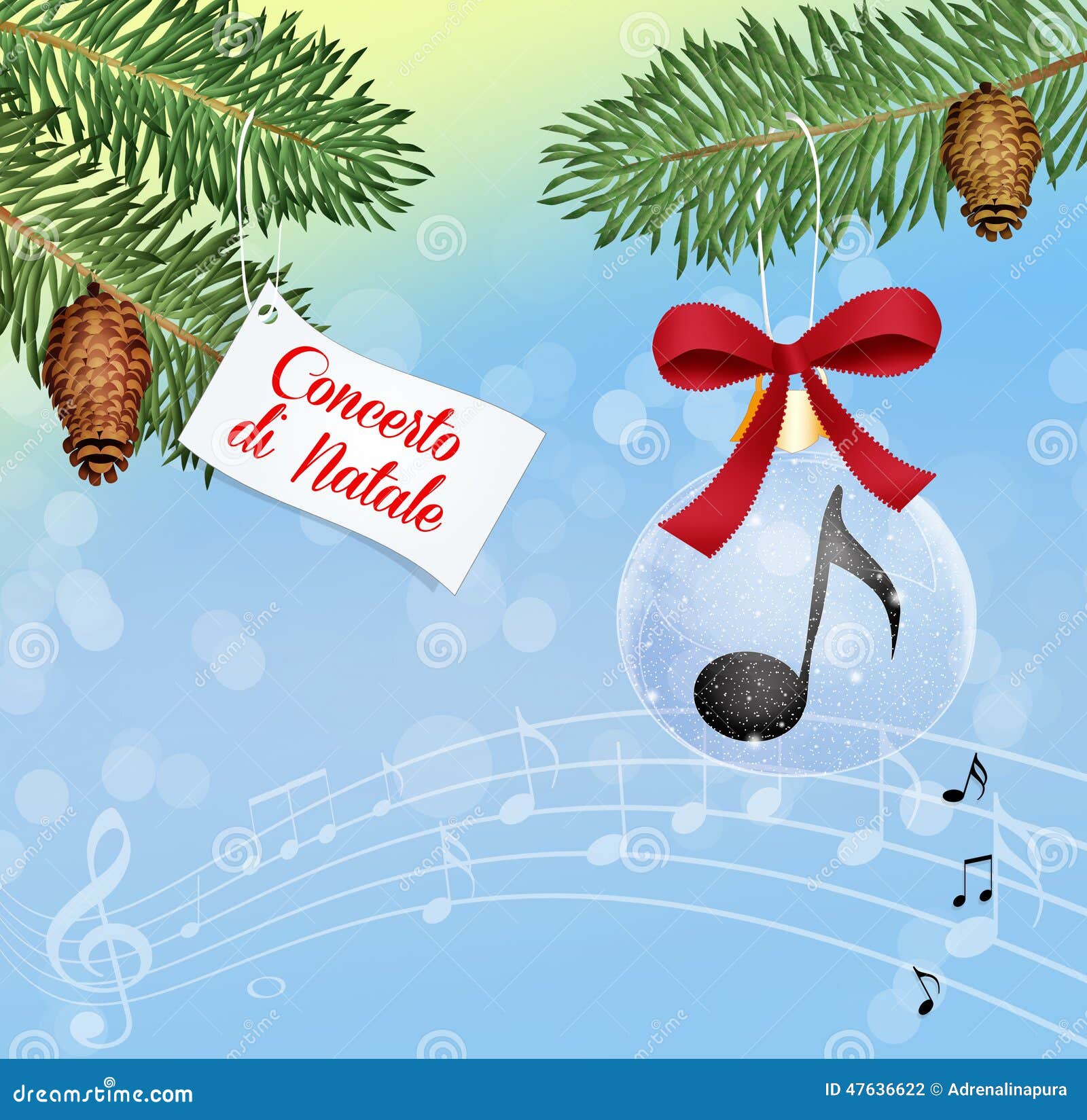 Christmas concert stock illustration. Illustration of funny - 47636622
