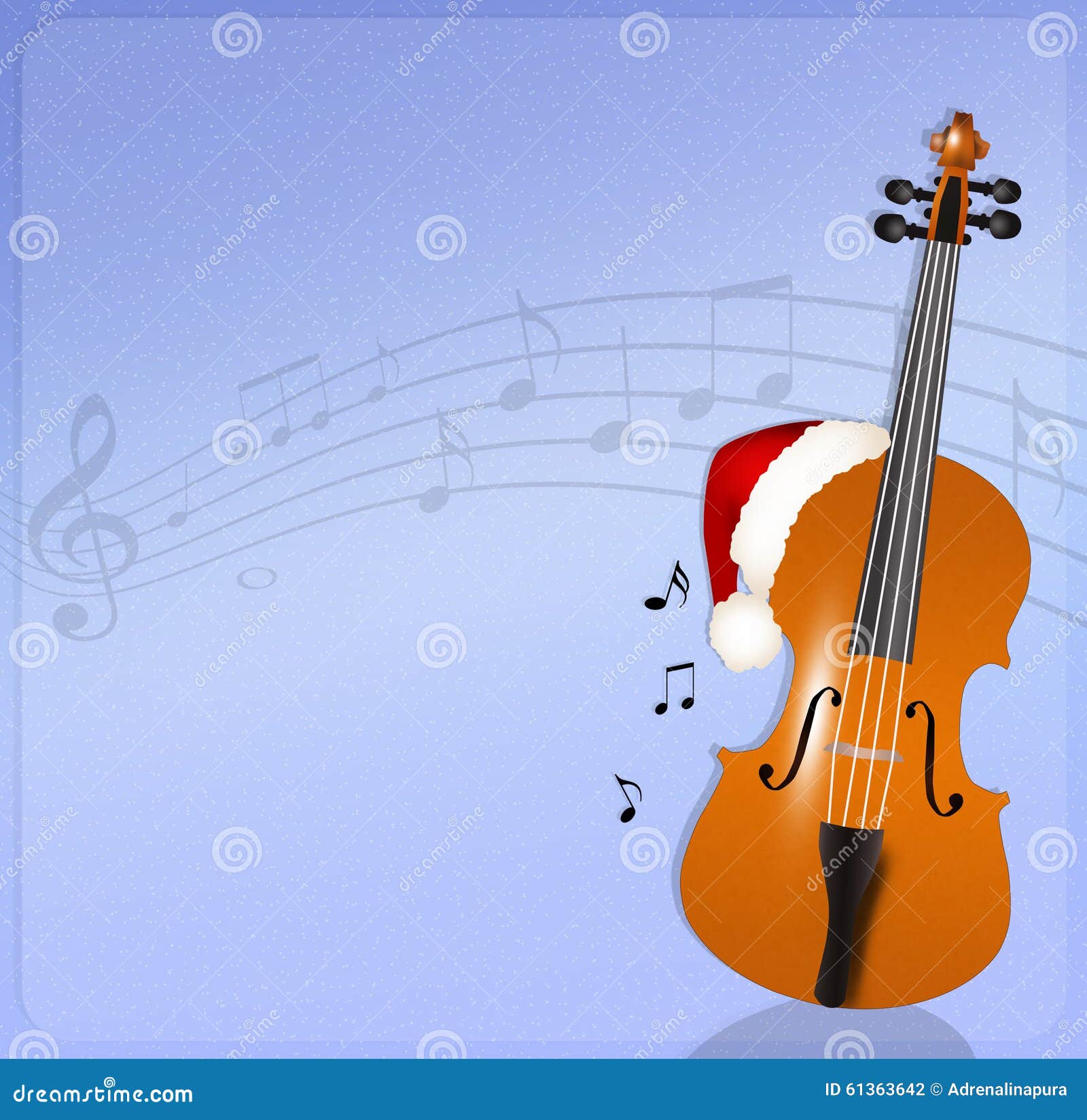 Christmas concert stock illustration. Illustration of instrument - 61363642
