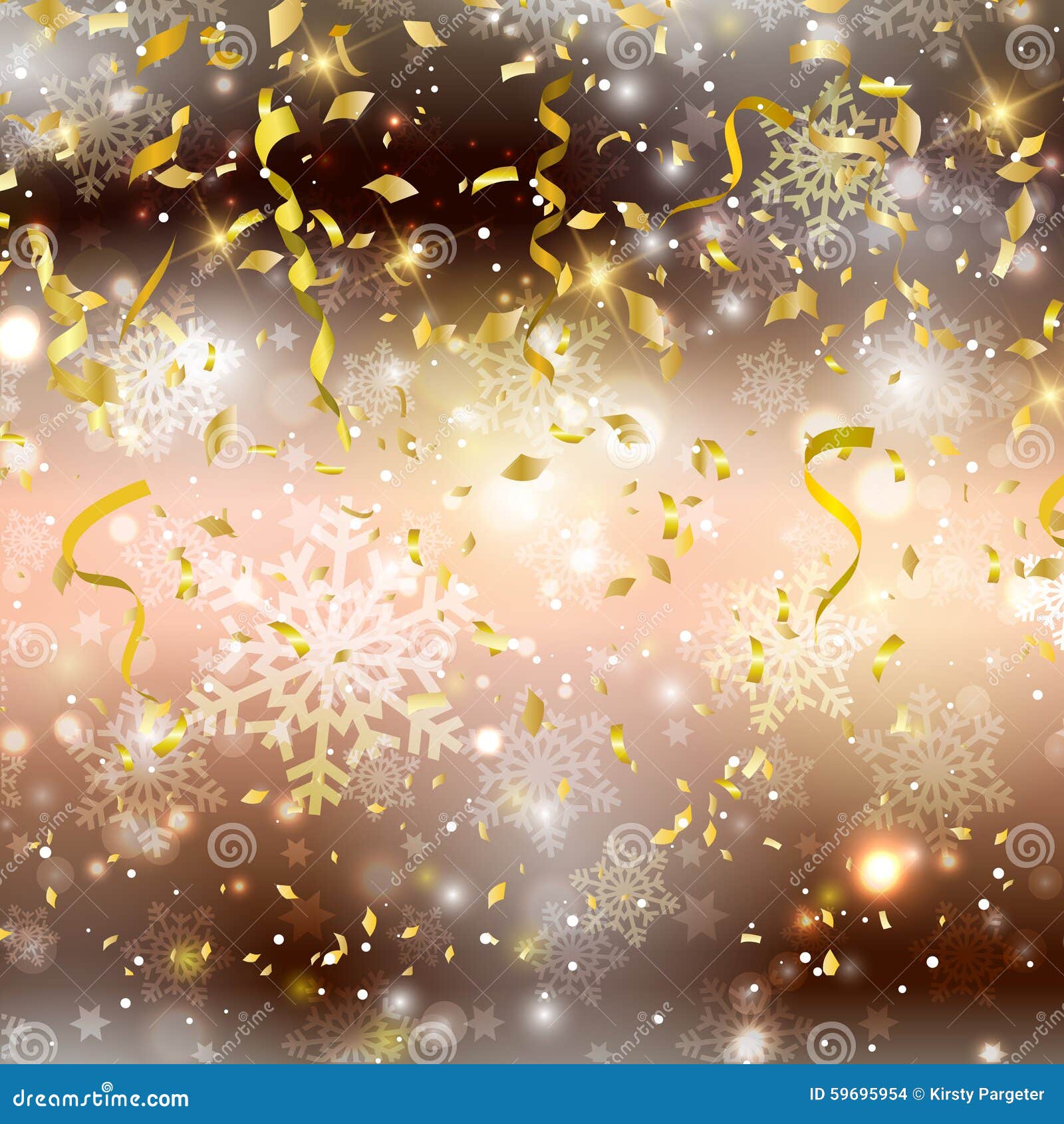 Christmas Confetti Background Stock Vector - Illustration of christmas ...