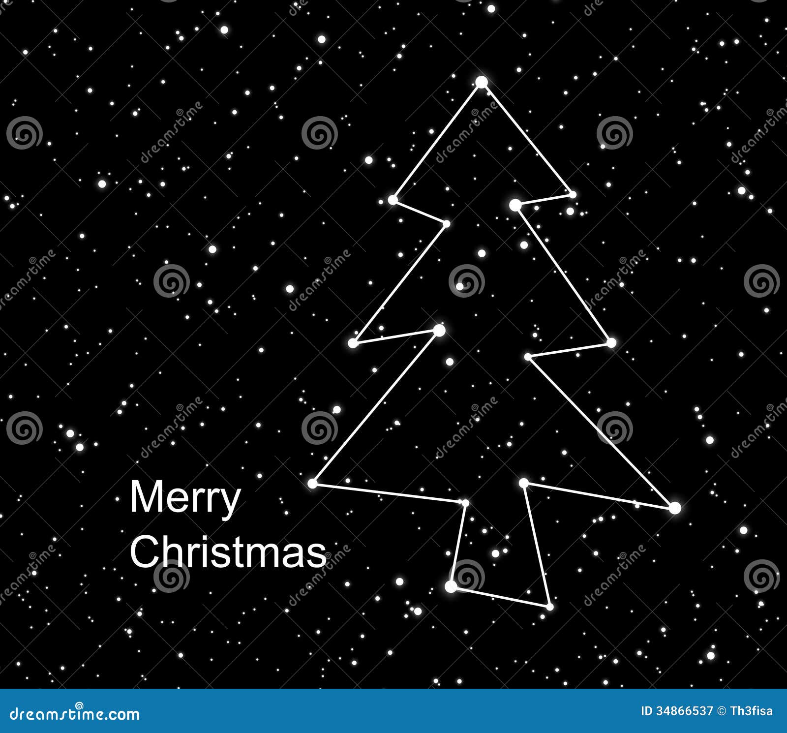 Christmas constellation stock illustration. Illustration of astronomy ...