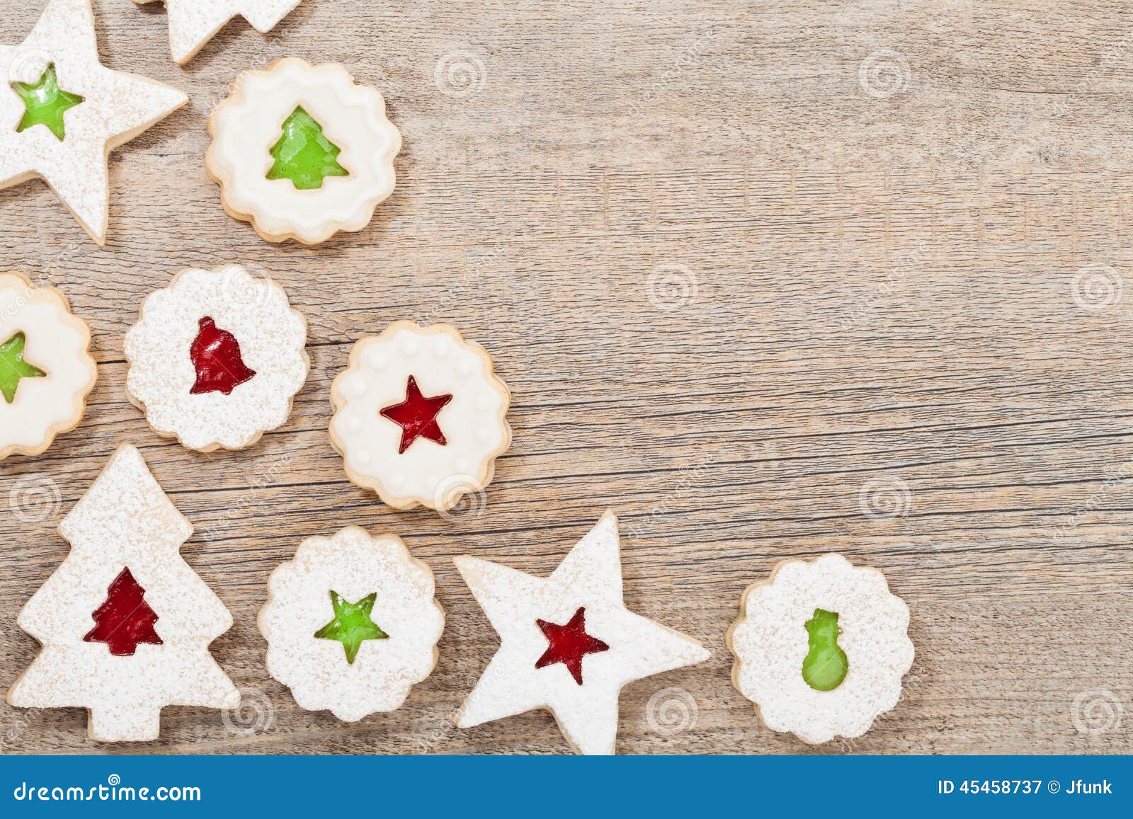 Christmas Cookie border stock image. Image of dessert - 45458737