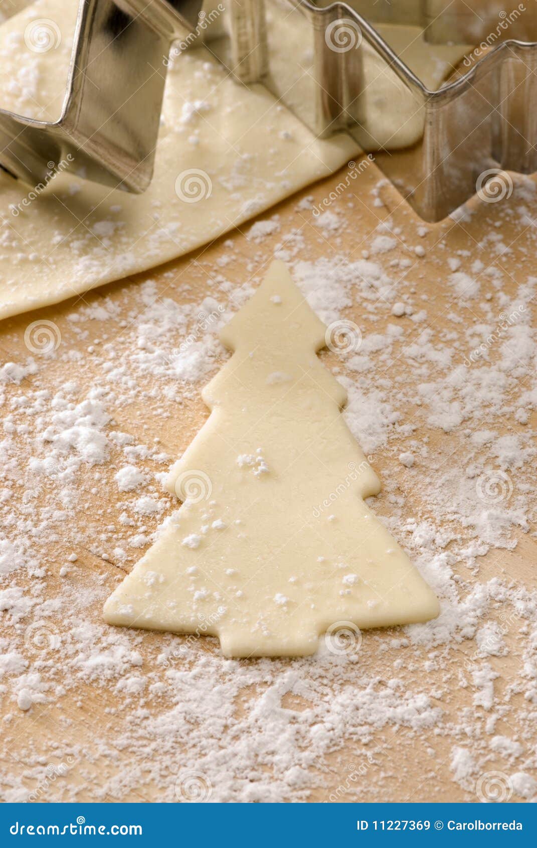 Christmas Cookie Cutter.Christmas Tree Shape. Stock Image - Image of ...