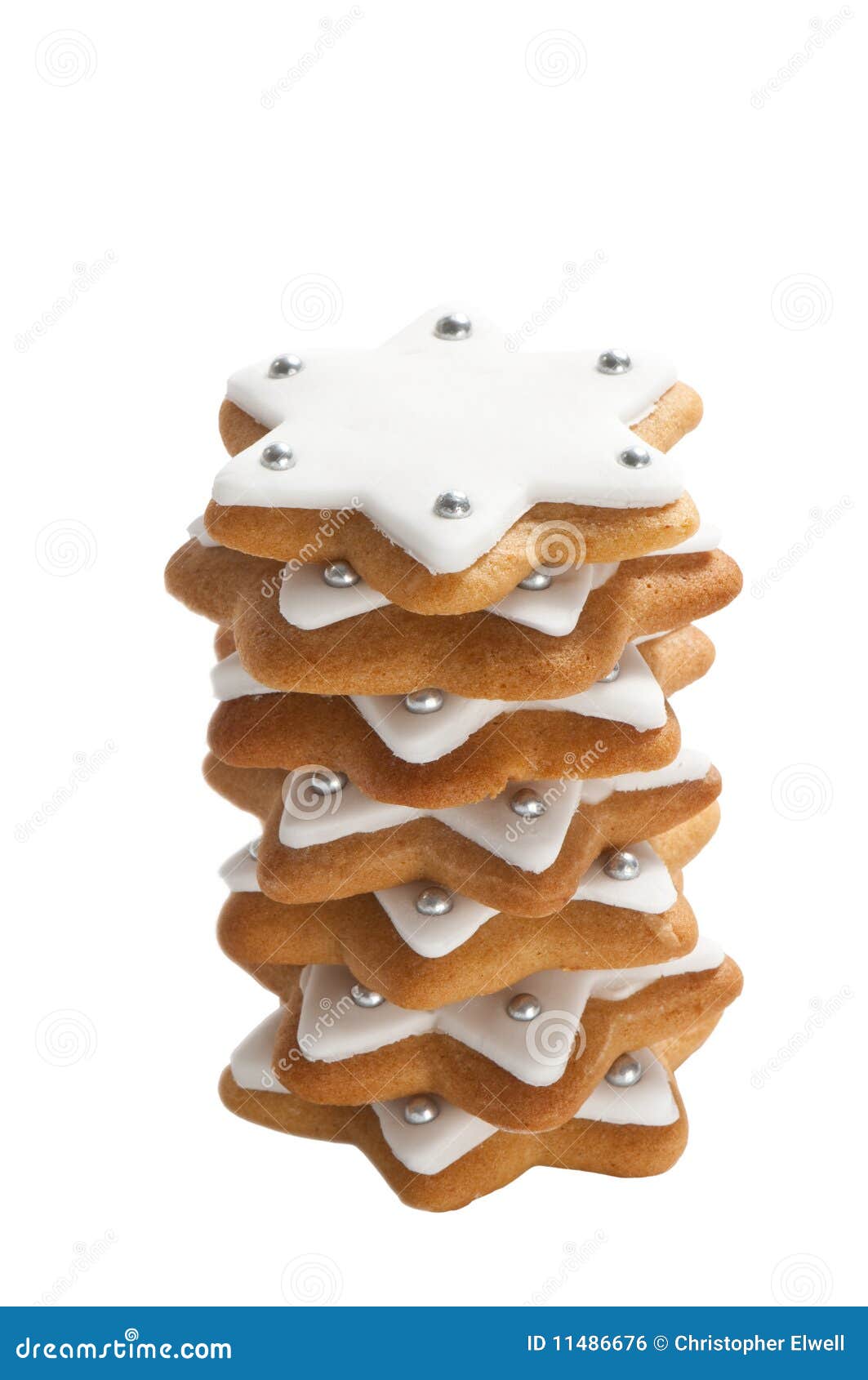 Christmas Cookie Stack stock photo. Image of stack, baubles - 11486676