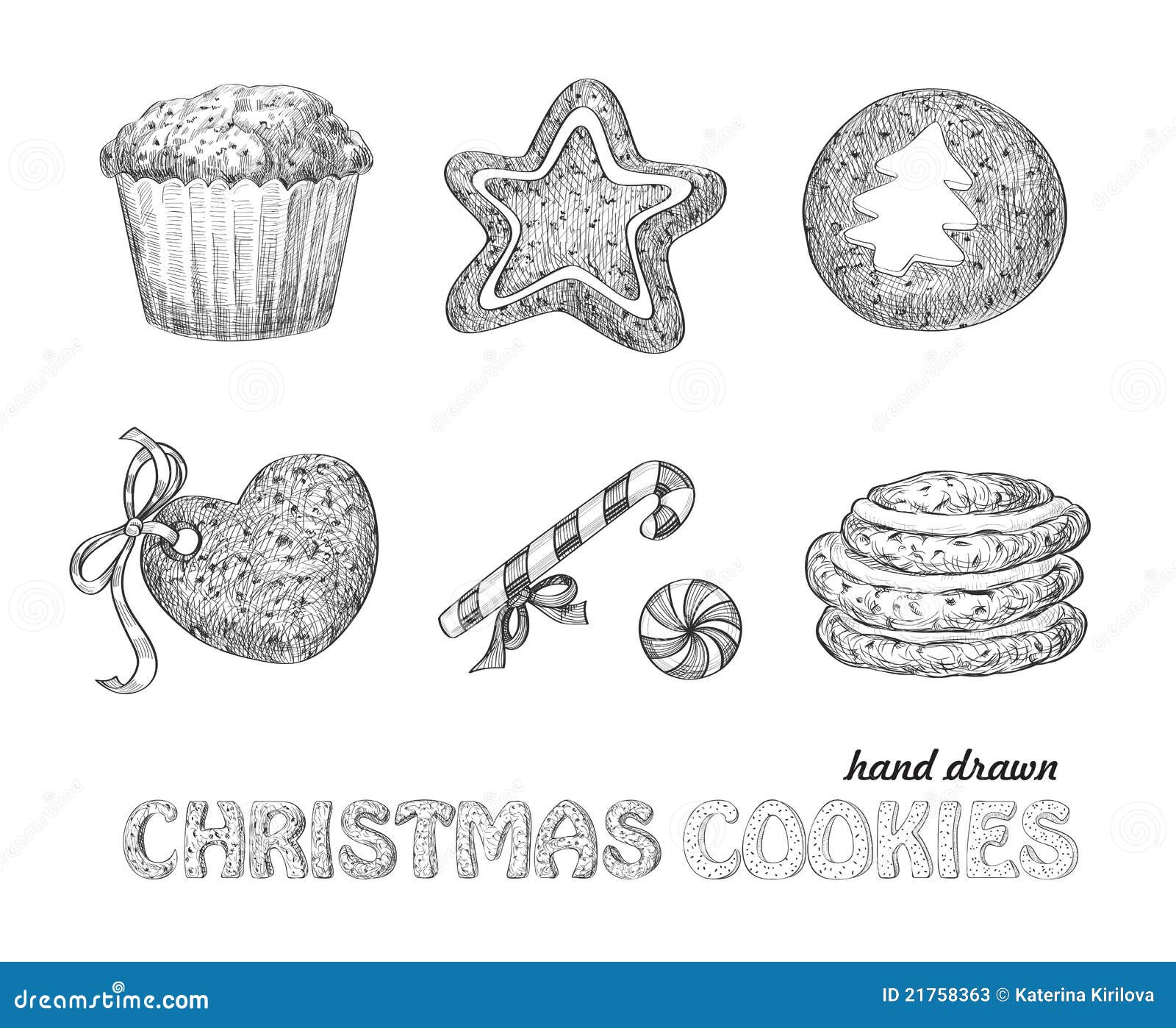 Christmas cookies stock vector. Illustration of baked - 21758363