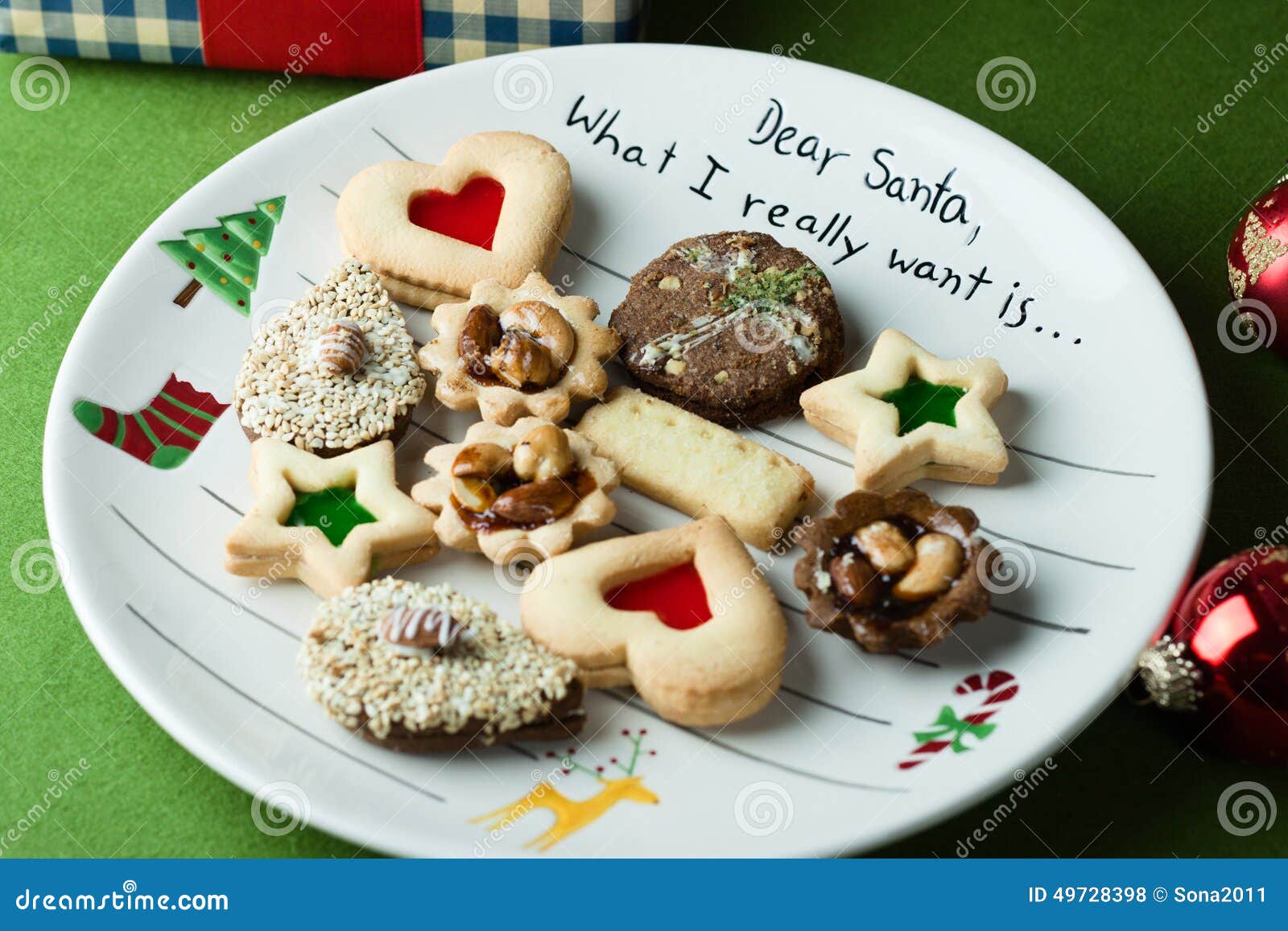 Christmas cookies stock photo. Image of christmas, green - 49728398