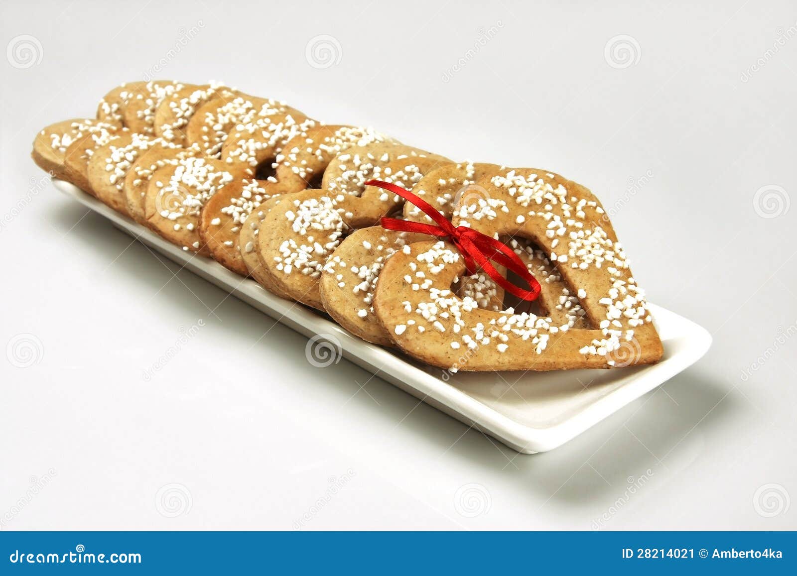 Christmas Cookies on a White Plate Stock Image - Image of christmas ...