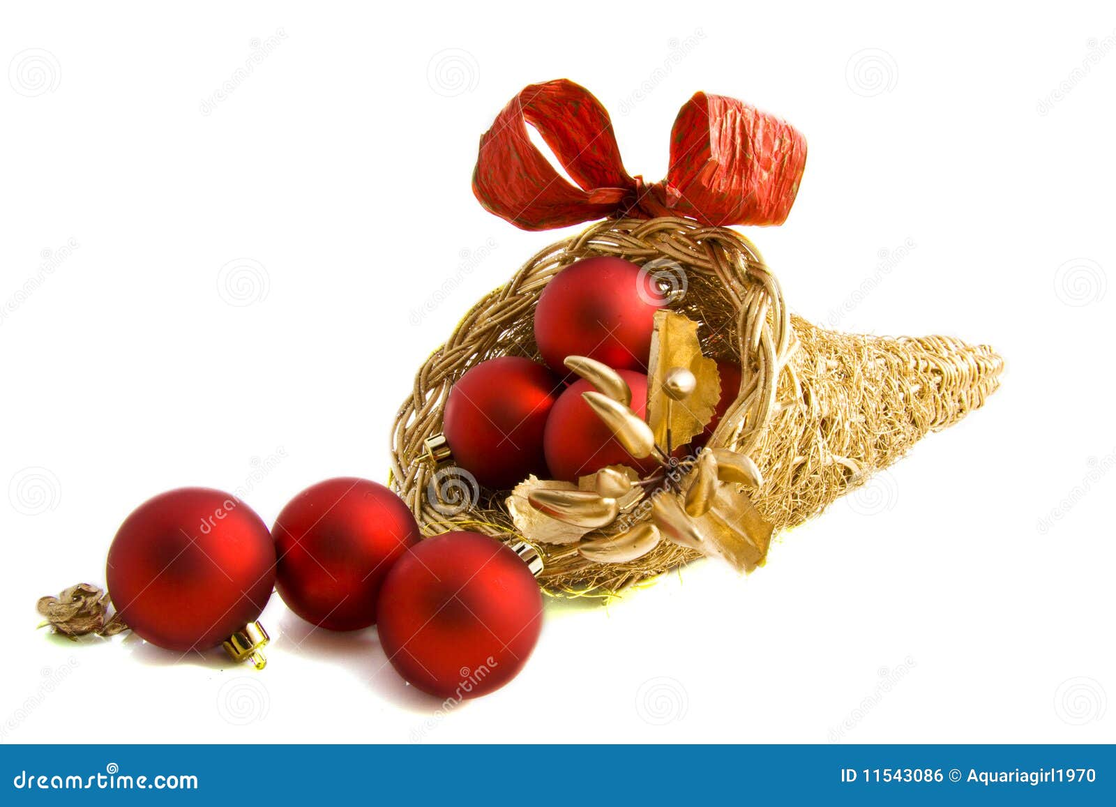 Christmas cornucopia stock photo. Image of horn, december - 11543086