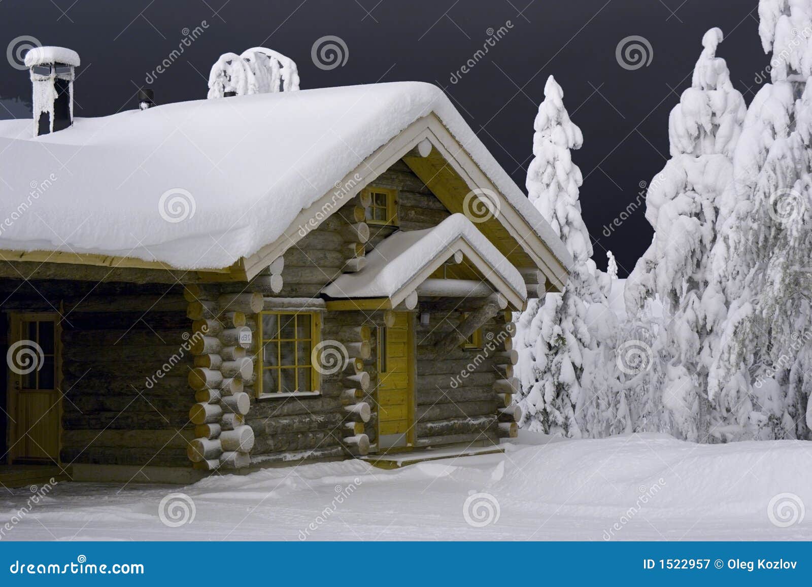 Christmas cottage stock image. Image of house, rural, houses - 1522957