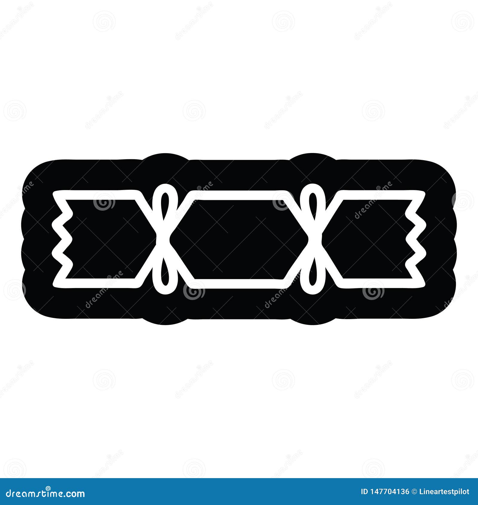 Christmas cracker icon stock vector. Illustration of element - 147704136
