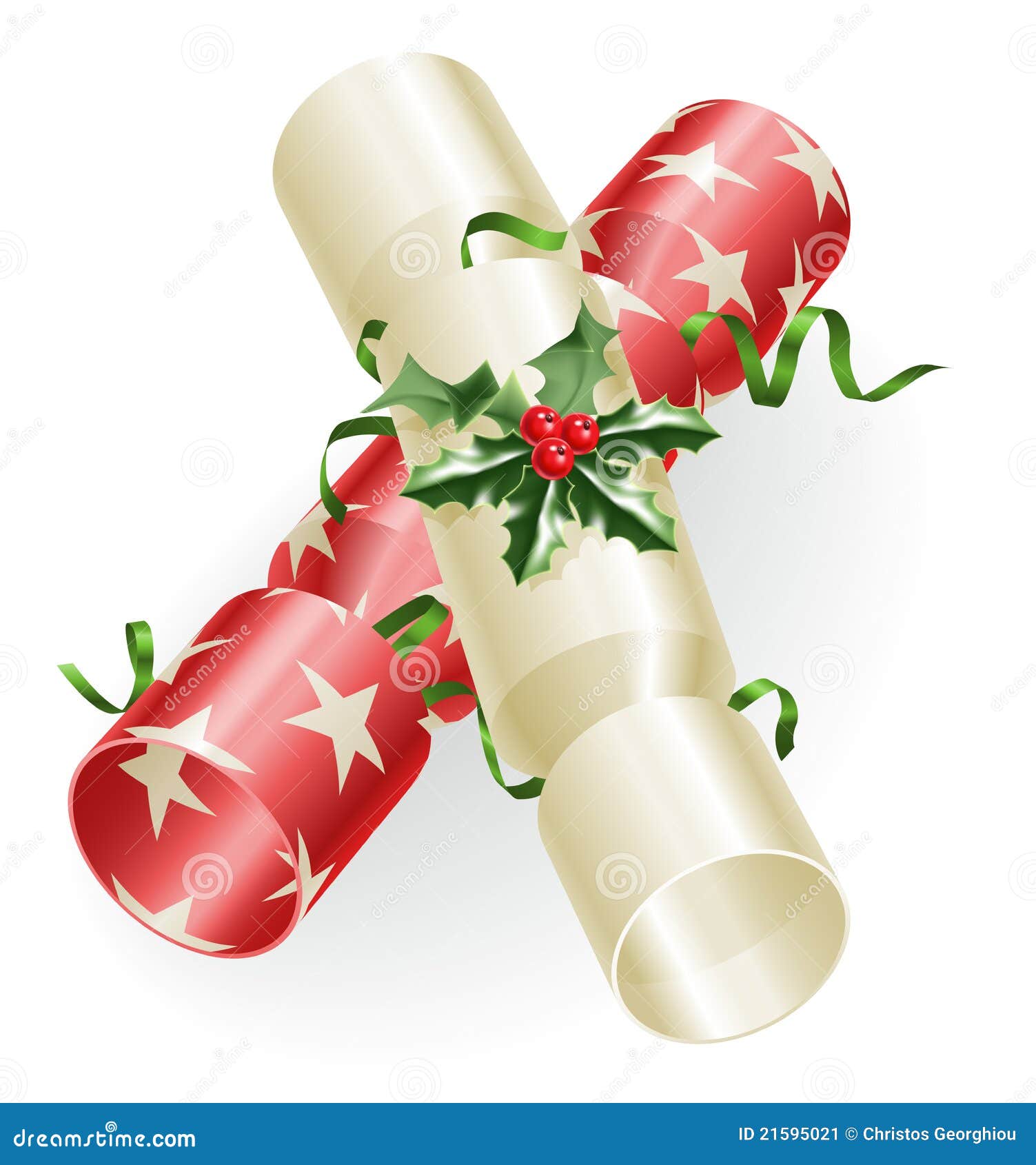 Christmas crackers stock vector. Illustration of bonbon - 21595021