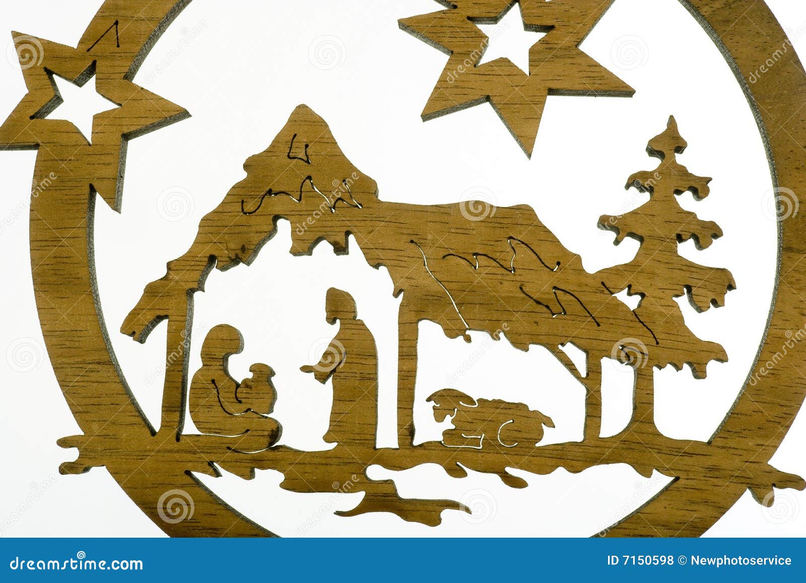 Christmas crib stock photo. Image of jesus, white, craftsmanship - 7150598