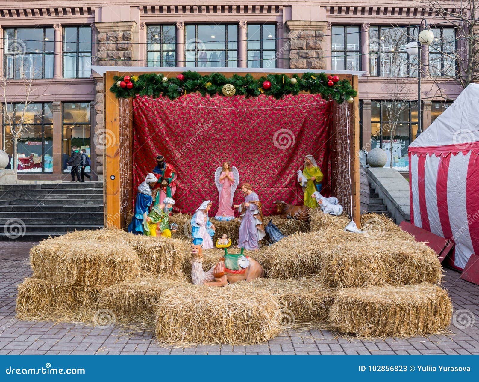 Christmas Crib Figures editorial stock photo. Image of bible - 102856823