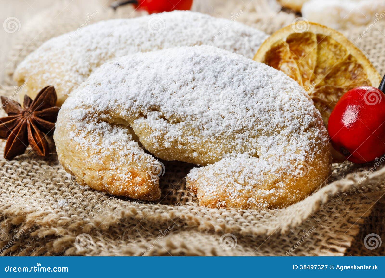 Christmas croissants stock image. Image of cookbook, christmas - 38497327