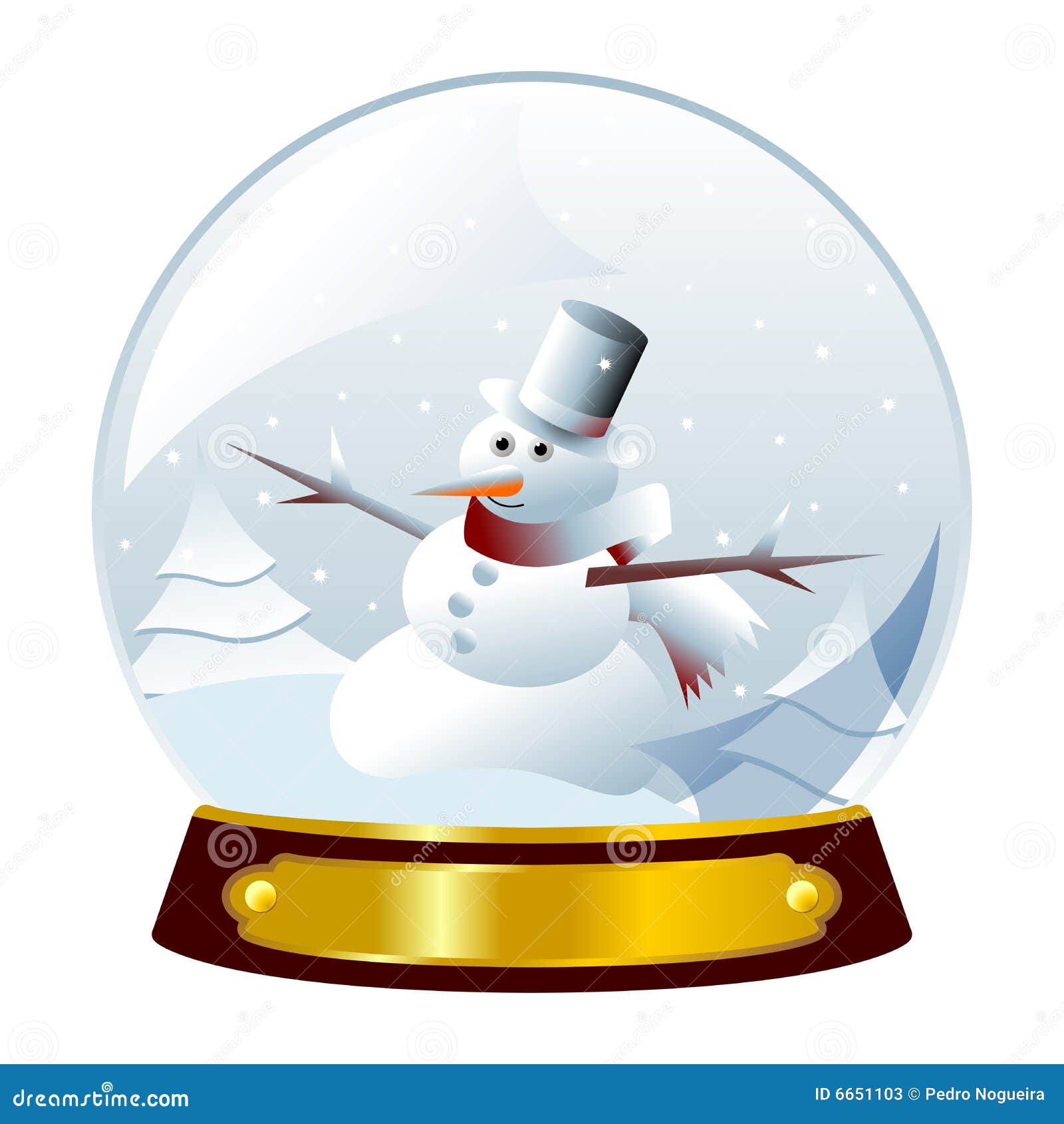 Christmas crystal ball stock vector. Illustration of merry - 6651103