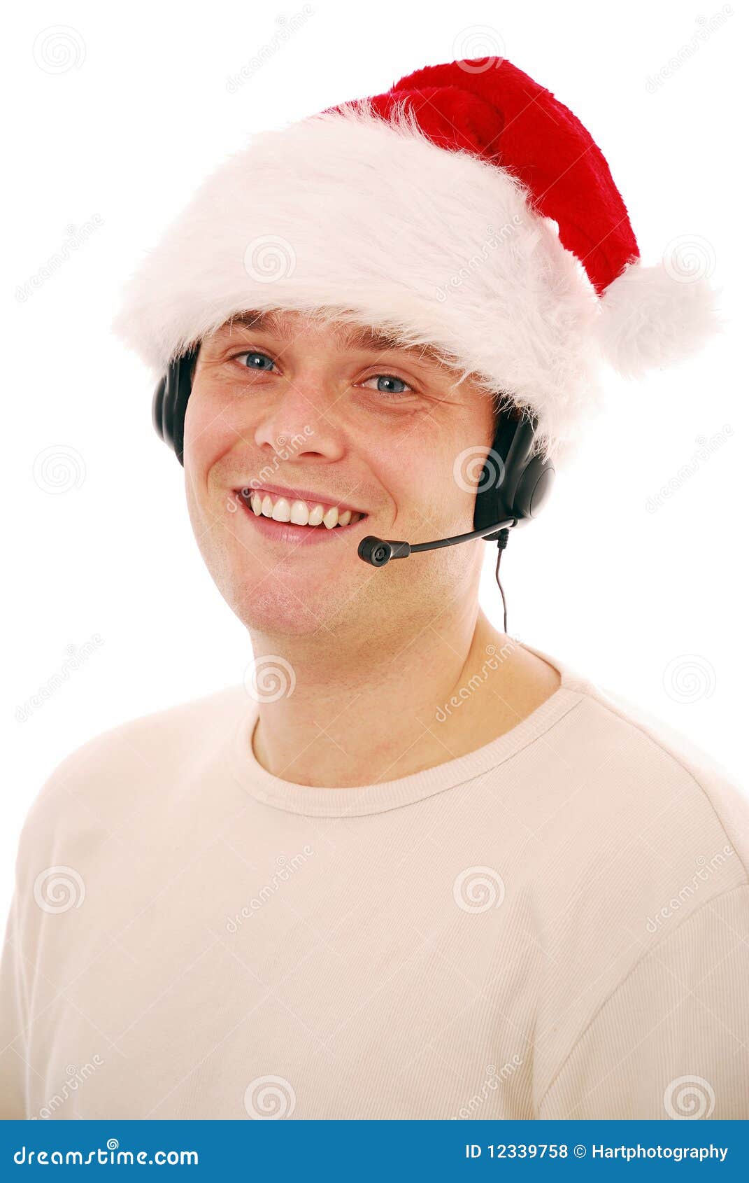 Christmas Customer Service Worker Stock Photo - Image of conversation ...