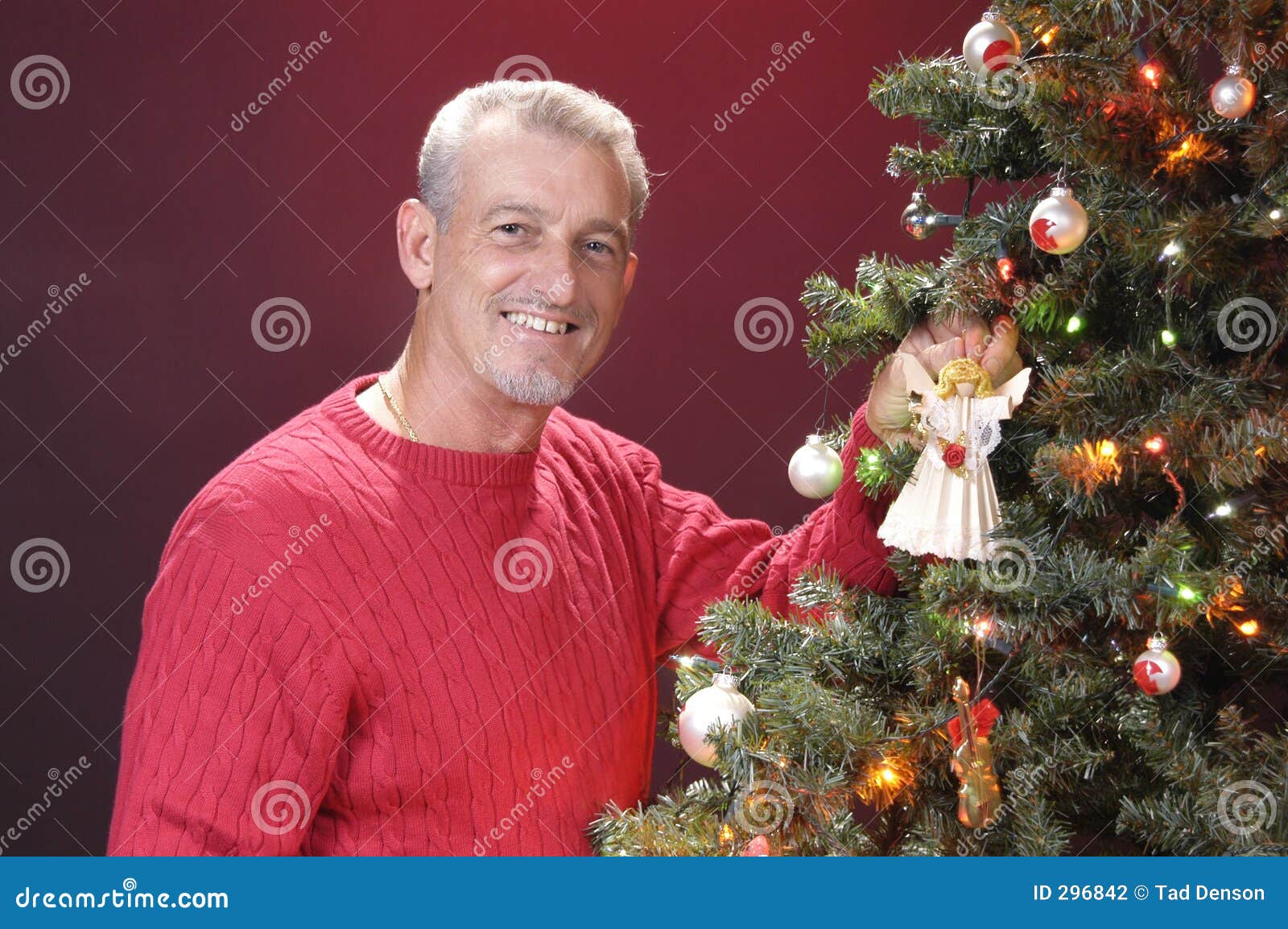 Christmas Dad stock photo. Image of male, ball, ornament - 296842