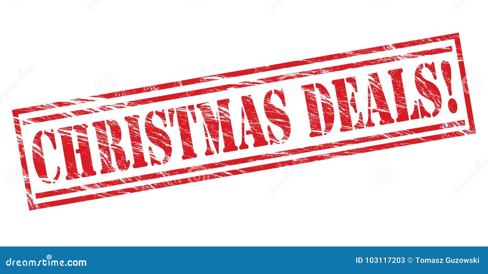Christmas deals red stamp stock illustration. Illustration of banner ...