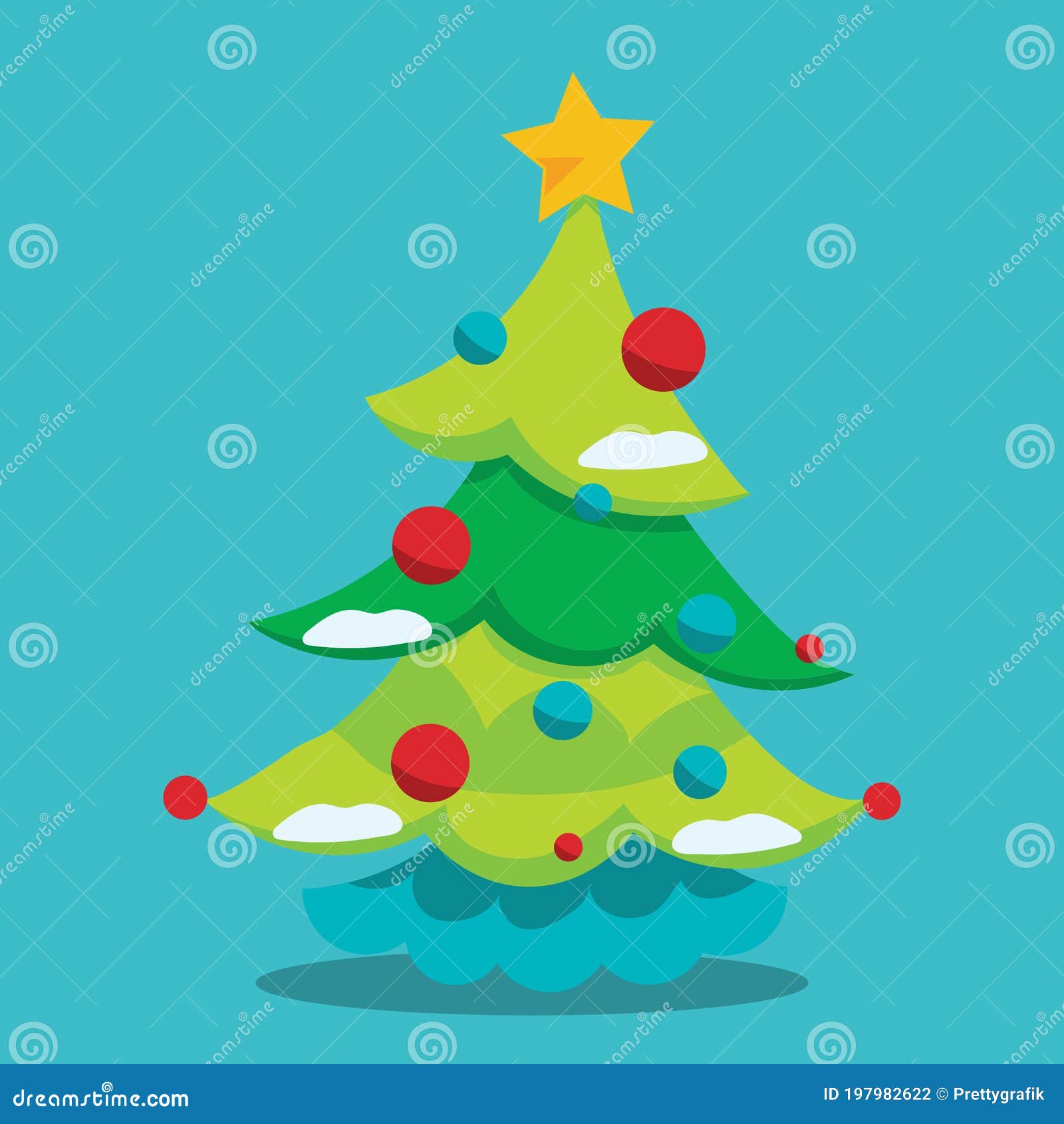 CHRISTMAS DEAR TREE 08 stock vector. Illustration of dear - 197982622
