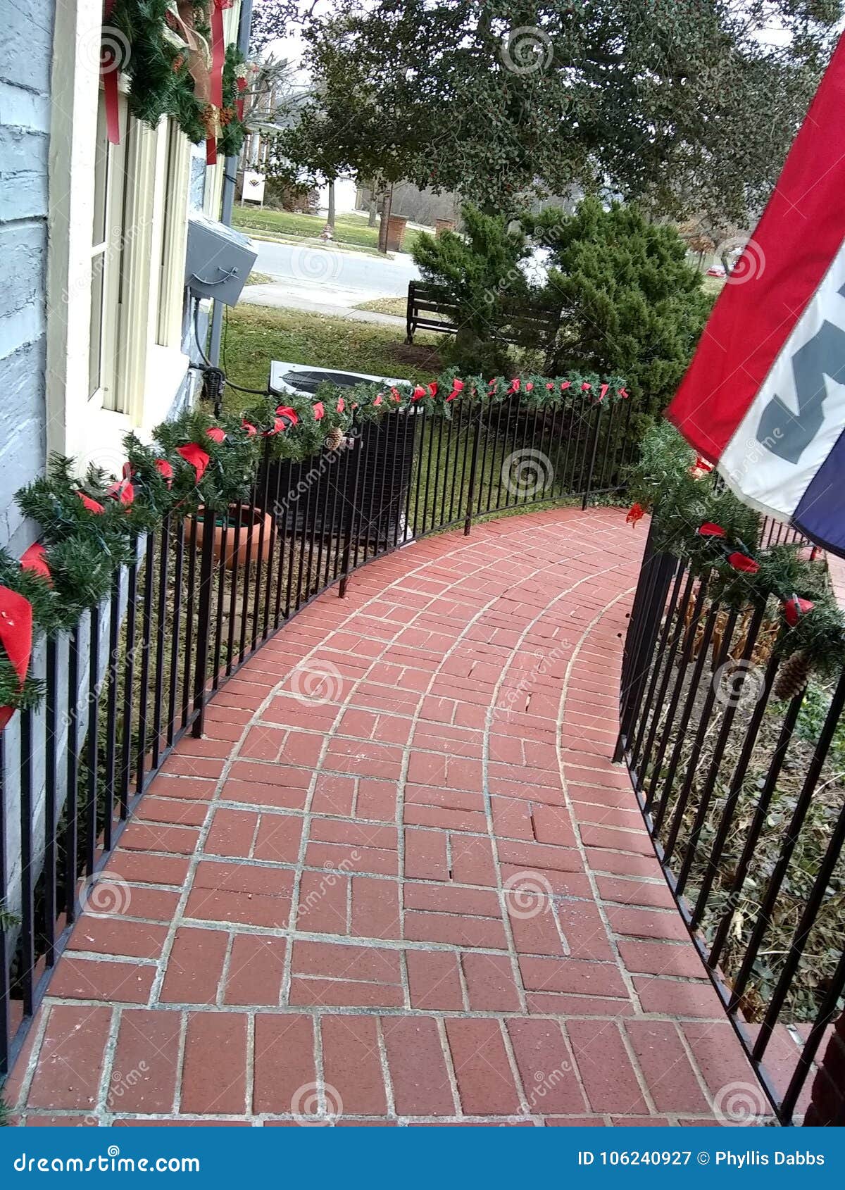 Decotated Ramp Christmas stock image. Image of ramp - 106240927