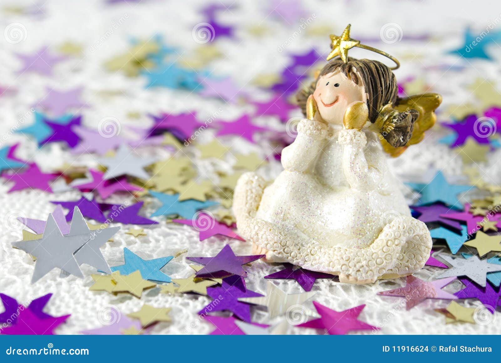 Christmas Decoration Angel Figurine Stock Photo - Image of season ...