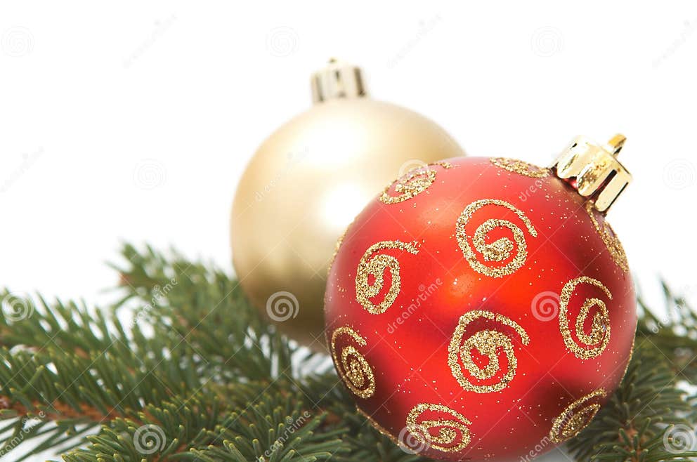 Christmas decoration balls stock photo. Image of year - 1547080