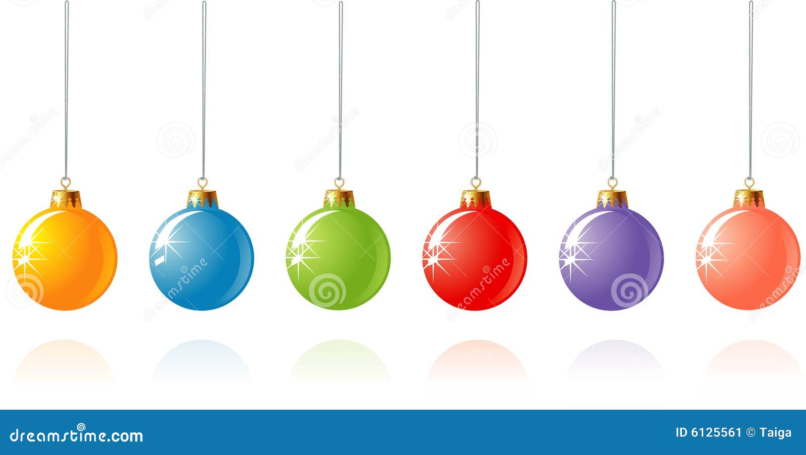 Christmas Decoration in Different Colors / Vector Stock Vector ...