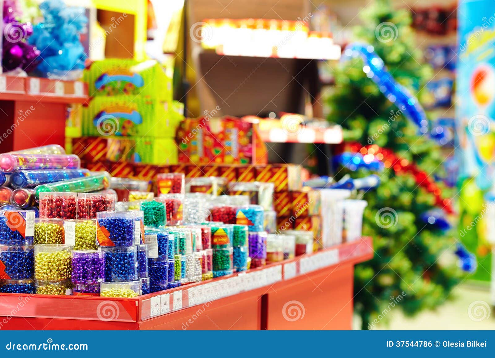 Christmas Decoration on the Fair in Mall Stock Photo - Image of ...