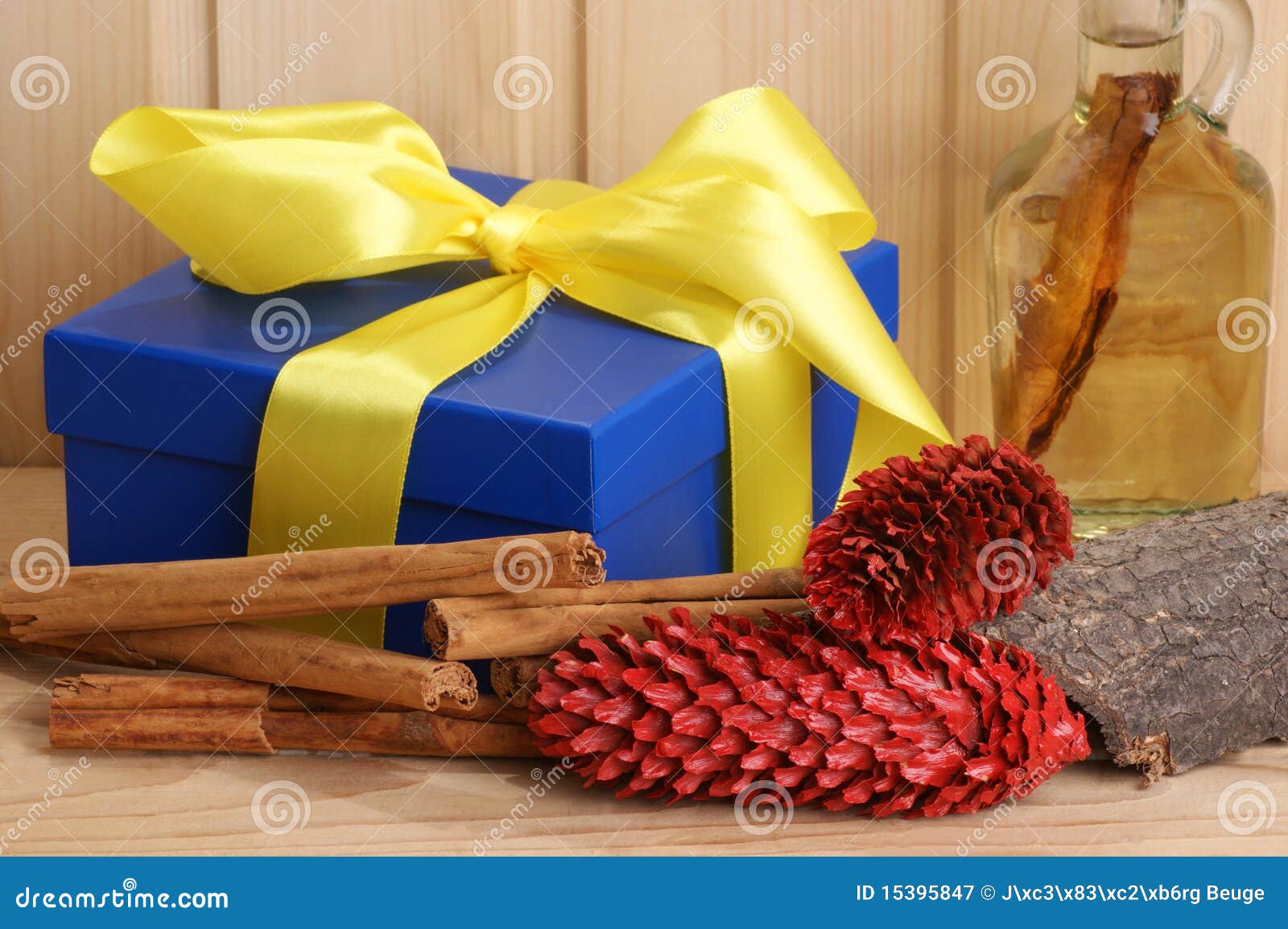 Christmas Decoration with Parcel Stock Image - Image of holiday ...
