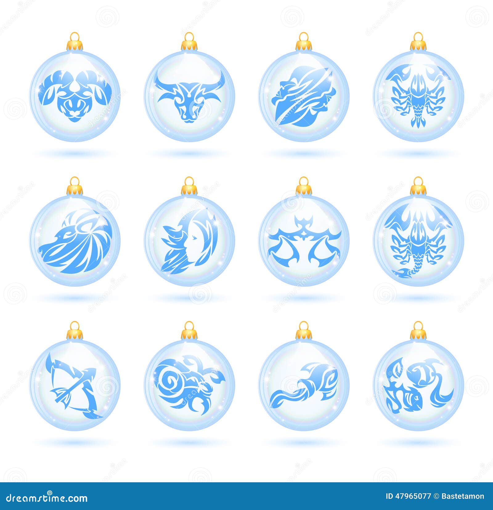 Christmas decorations stock vector. Illustration of astrological - 47965077