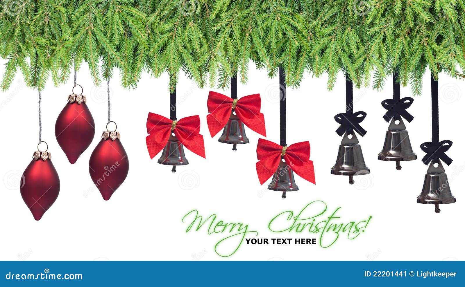 Christmas Decorations Design Elements Stock Image - Image of light ...