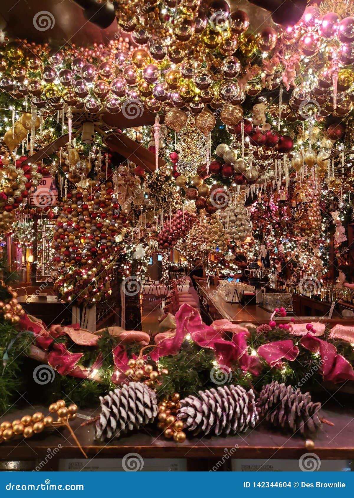 Christmas Decorations Extravaganza Stock Photo - Image of bazaar ...