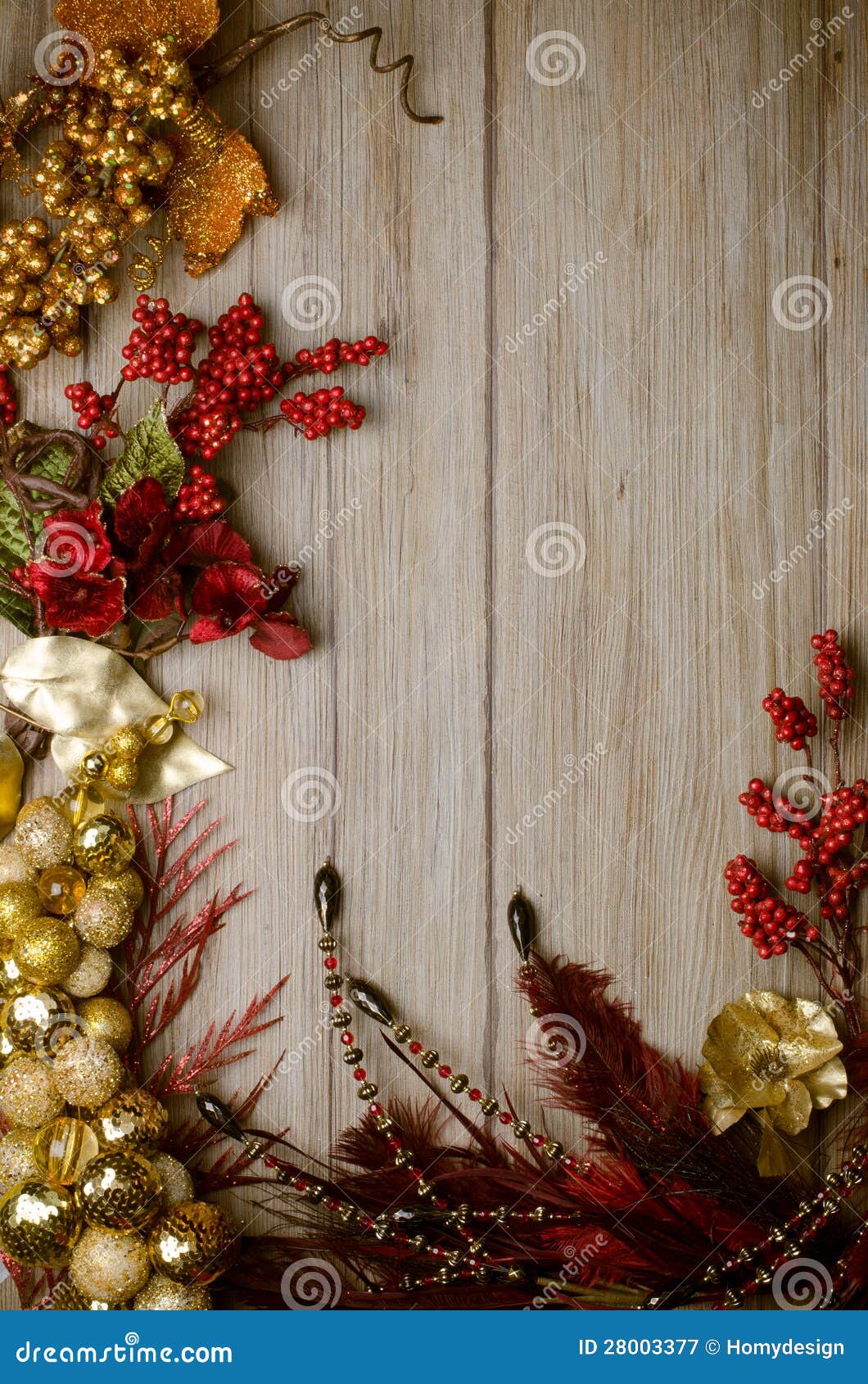 Christmas Decorations Frame Stock Image - Image of frame, closeup: 28003377