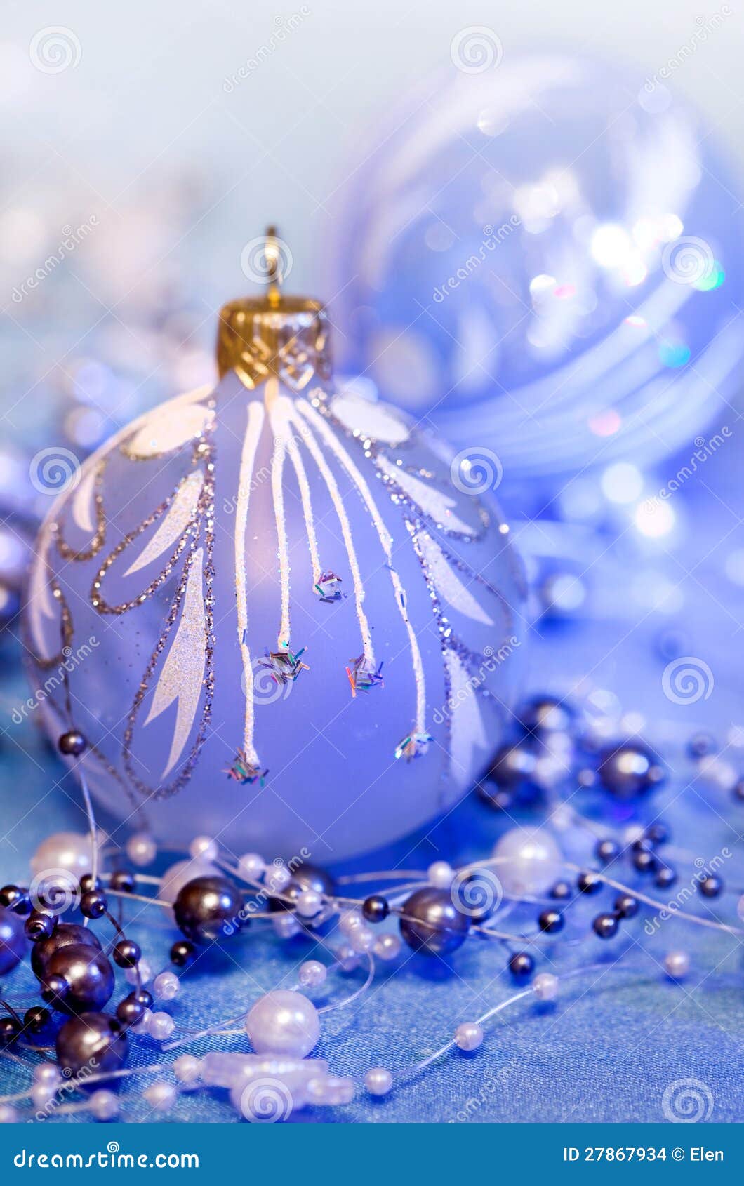 Christmas Decorations in Neon Light Stock Photo - Image of gift, ball ...