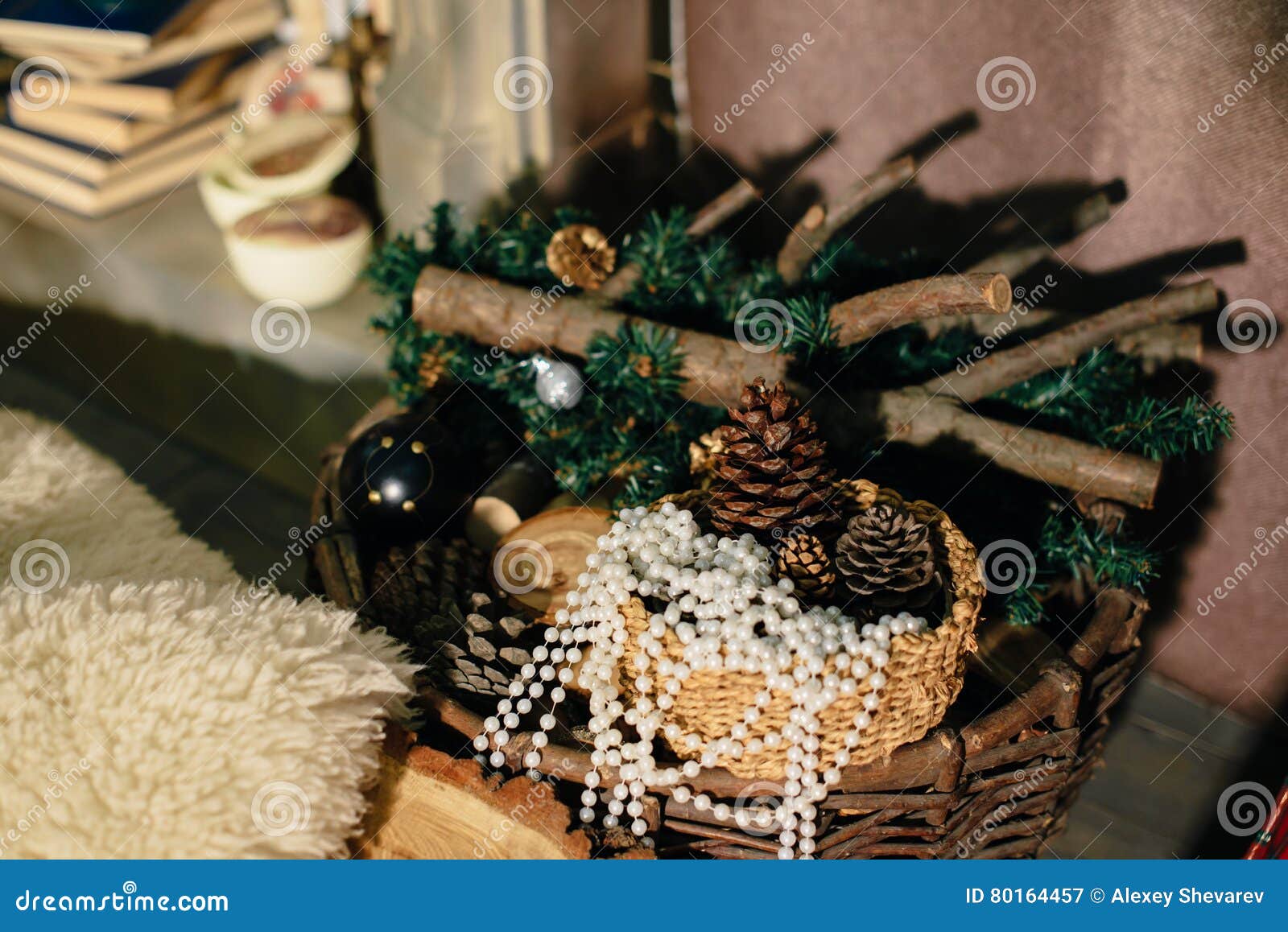 Christmas Decorations in the Studio 1 Stock Image - Image of decorative ...