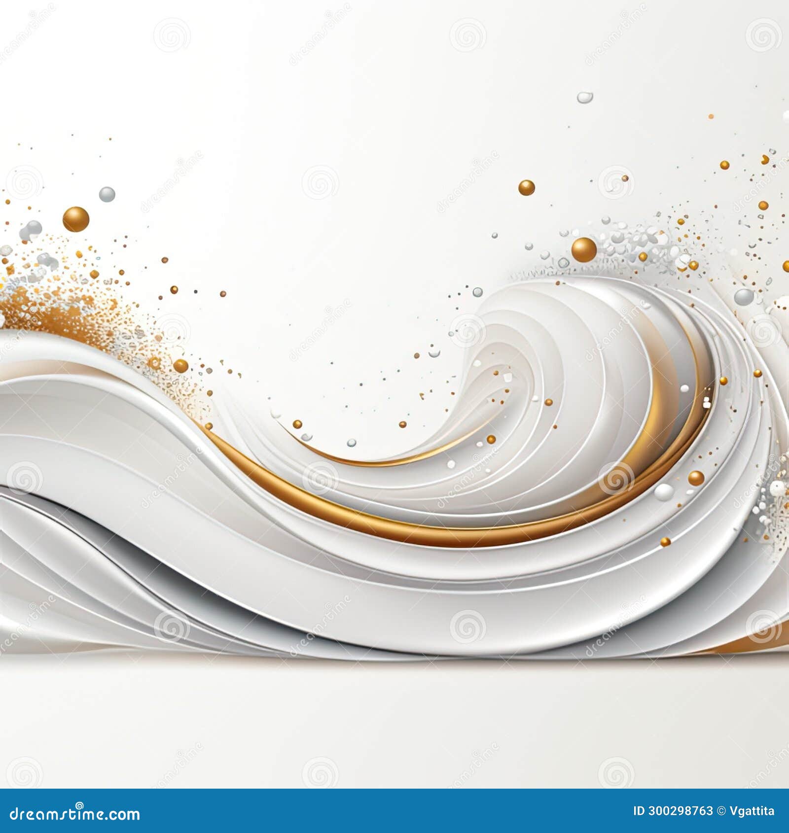 Christmas Decorative 3d Background White Gold Color Stock Illustration ...