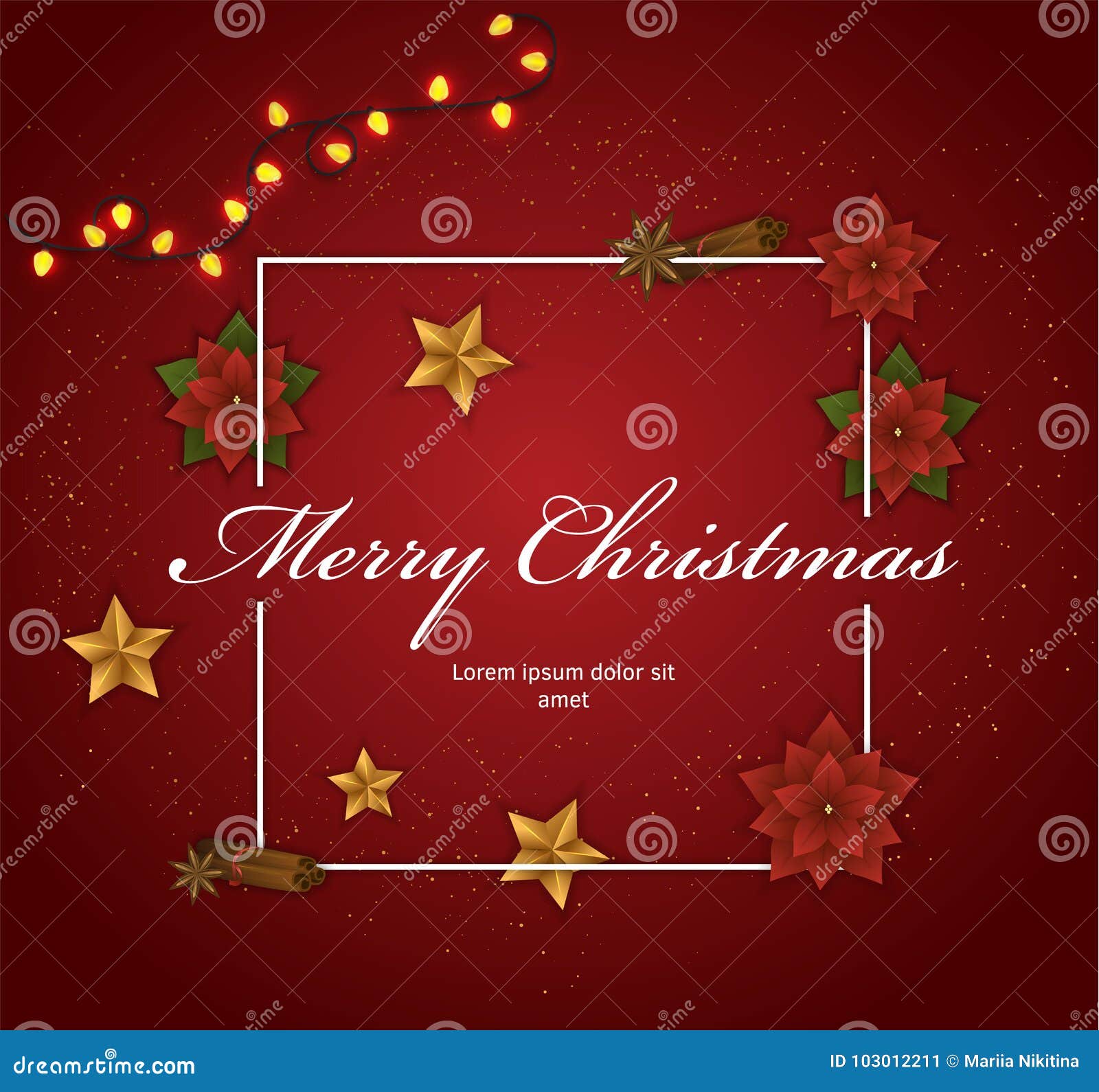 Christmas decorative frame stock vector. Illustration of celebration ...