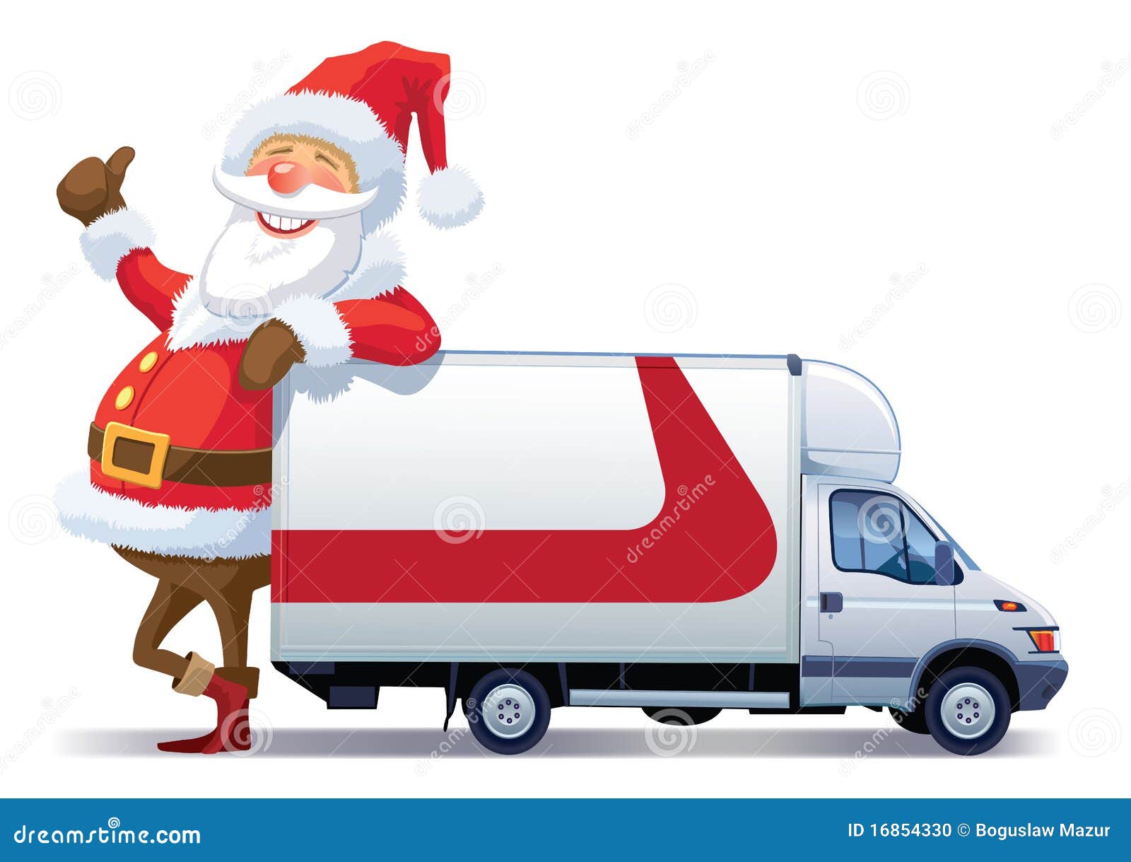 Christmas delivery stock vector. Illustration of claus - 16854330