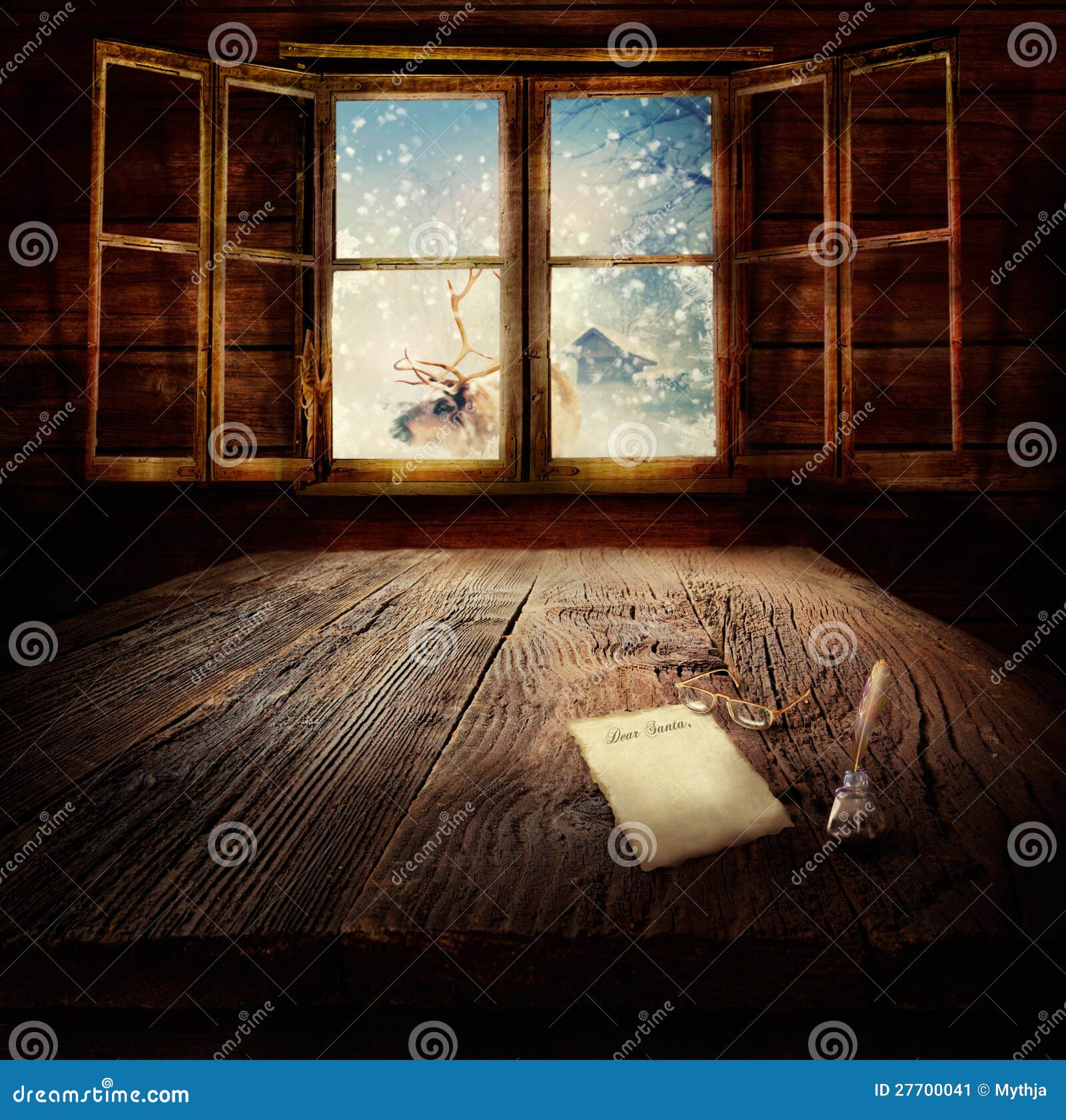 Christmas Design - Dear Santa Stock Image - Image of holiday ...