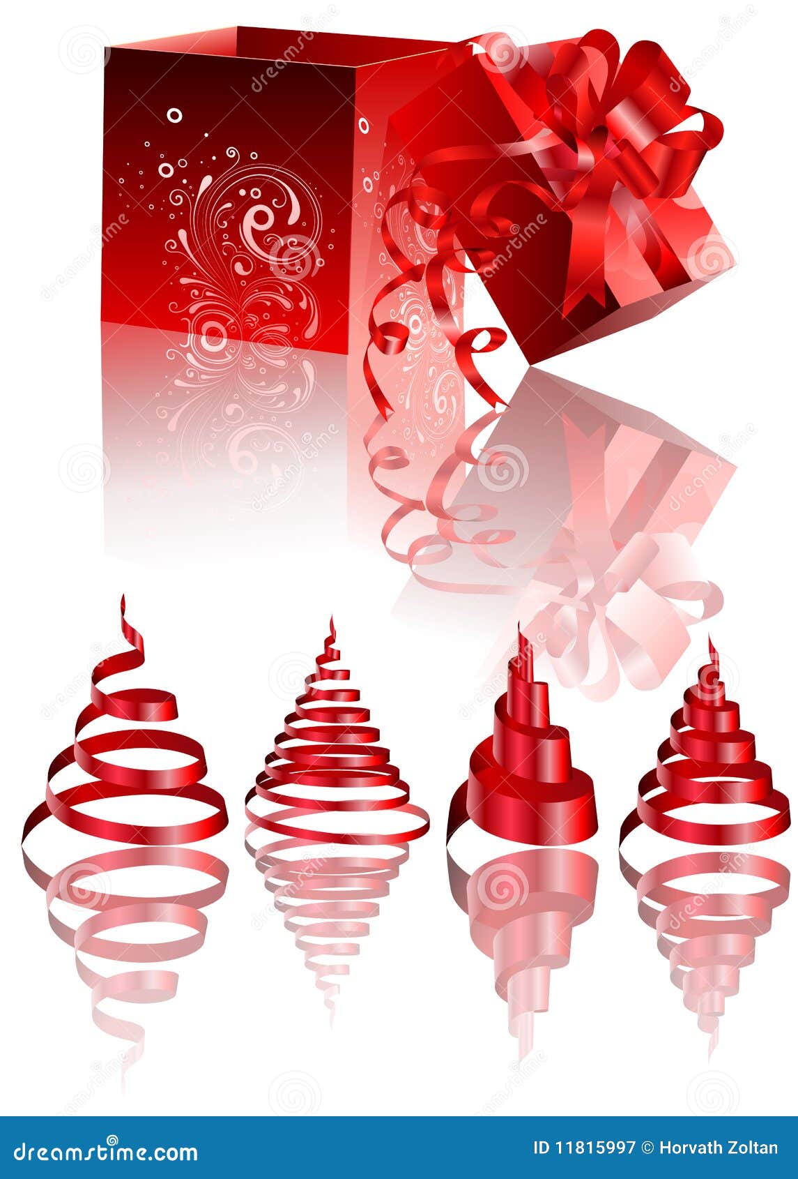 Christmas Design Elements stock vector. Illustration of glossy - 11815997