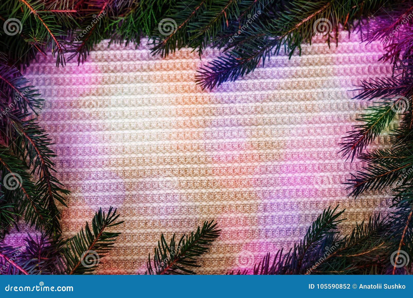 Christmas Design - Merry Christmas. Rectangular Frame Made from Stock ...