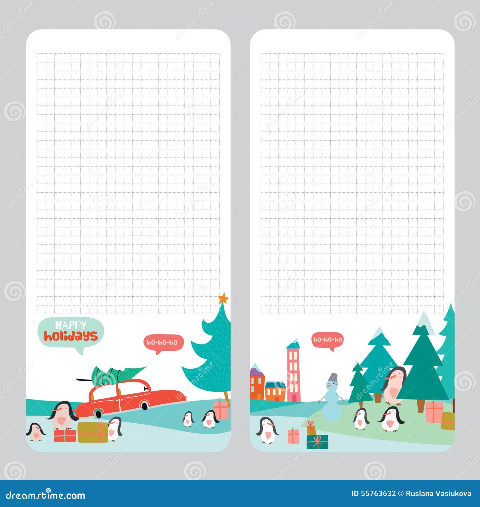 Christmas Design for Notebook, Diary, Organizers Stock Vector ...