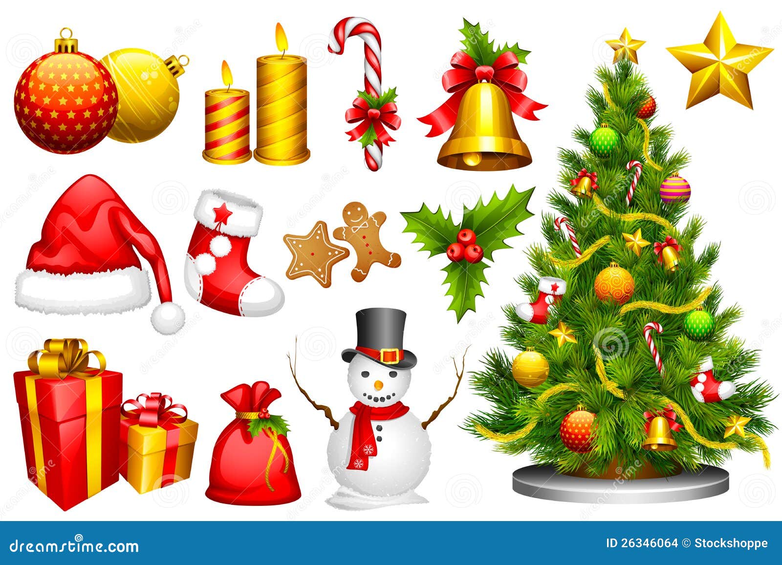 Christmas Design Object stock vector. Illustration of editable - 26346064