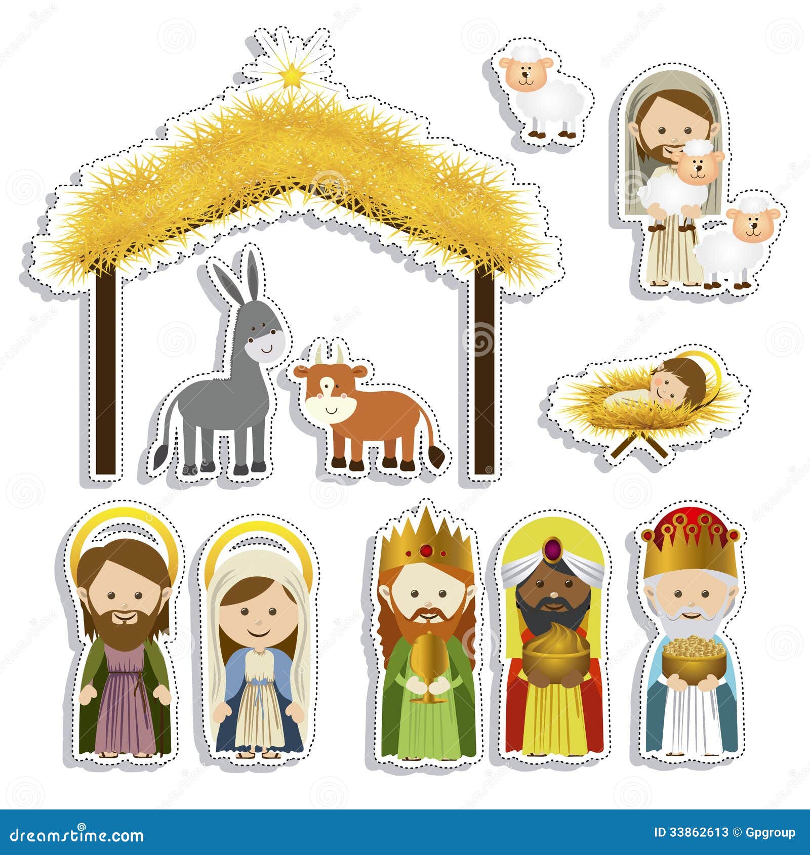Christmas Belen Clipart