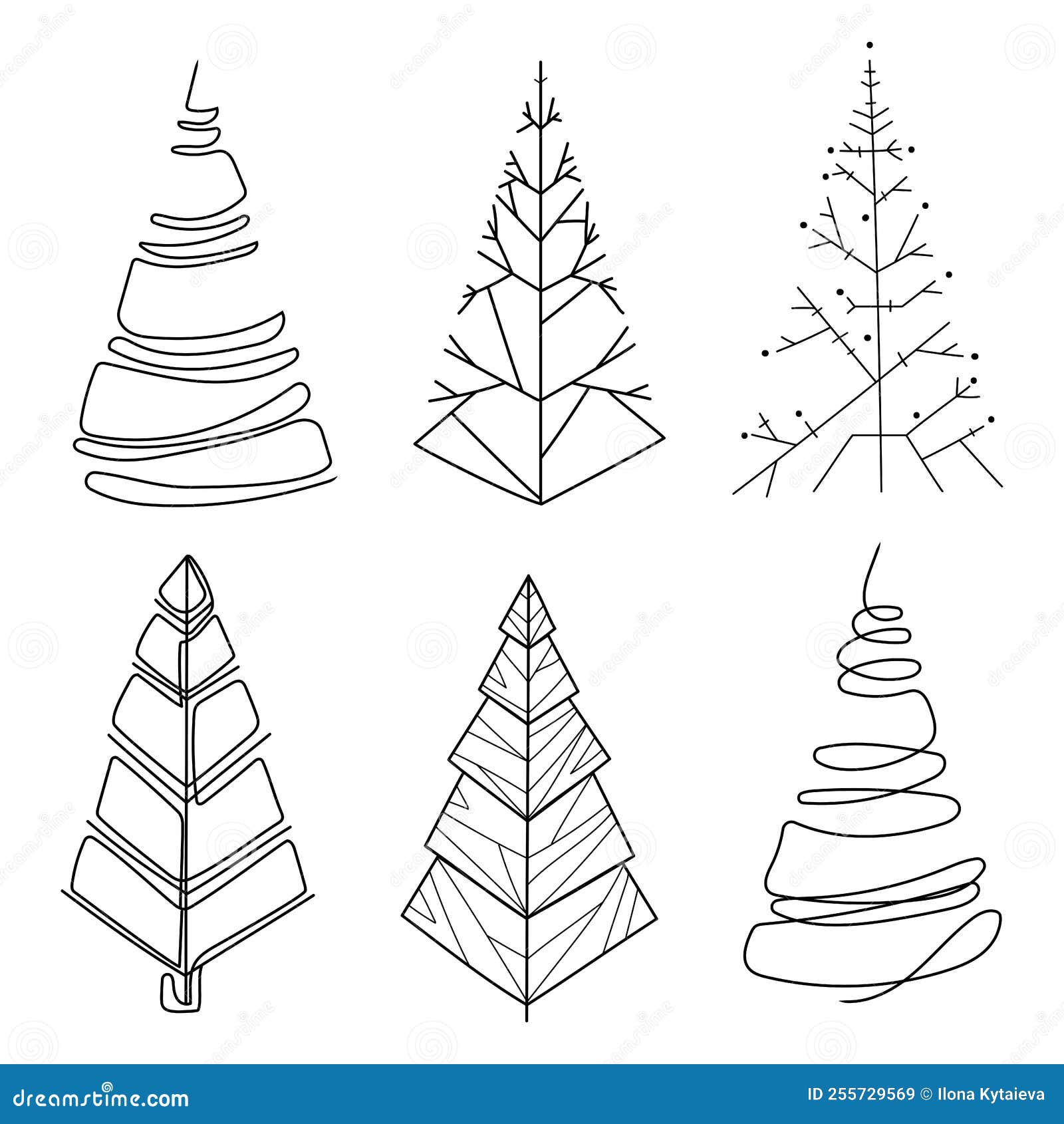 Silueta De árbol De Navidad Simple