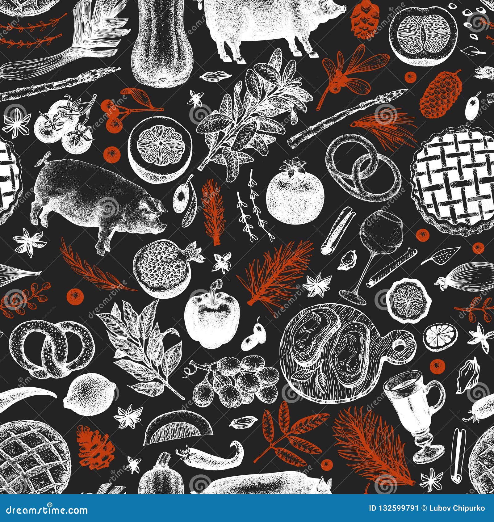 Dinner Set Seamless Pattern. Spoons And Forks Background. Modern ...