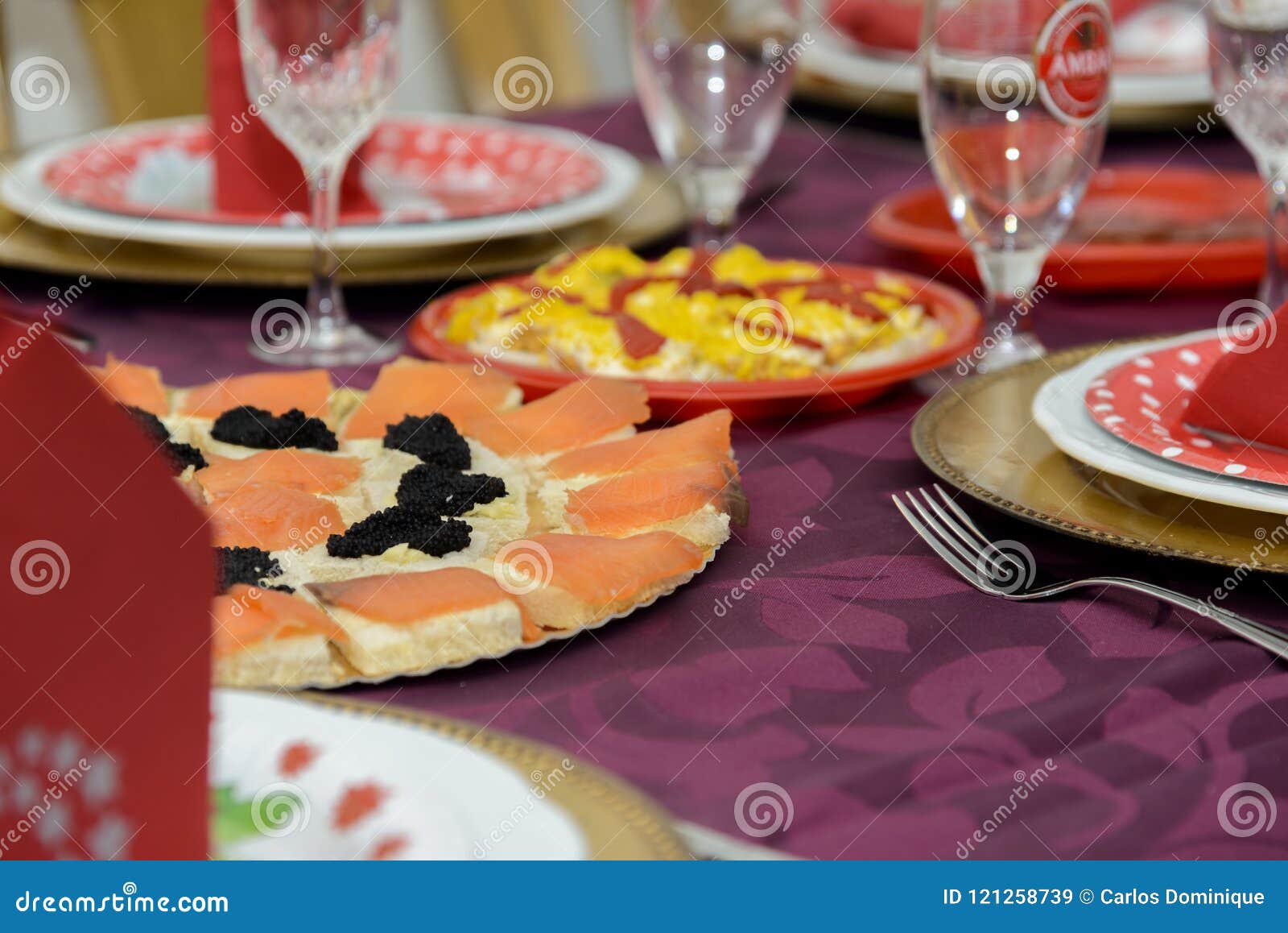 Christmas Dinner Table Typical in Spain Stock Image - Image of room ...