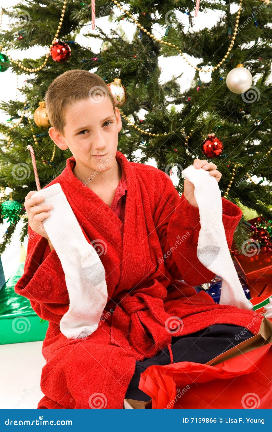 Christmas Disappointment stock photo. Image of child, december - 7159866