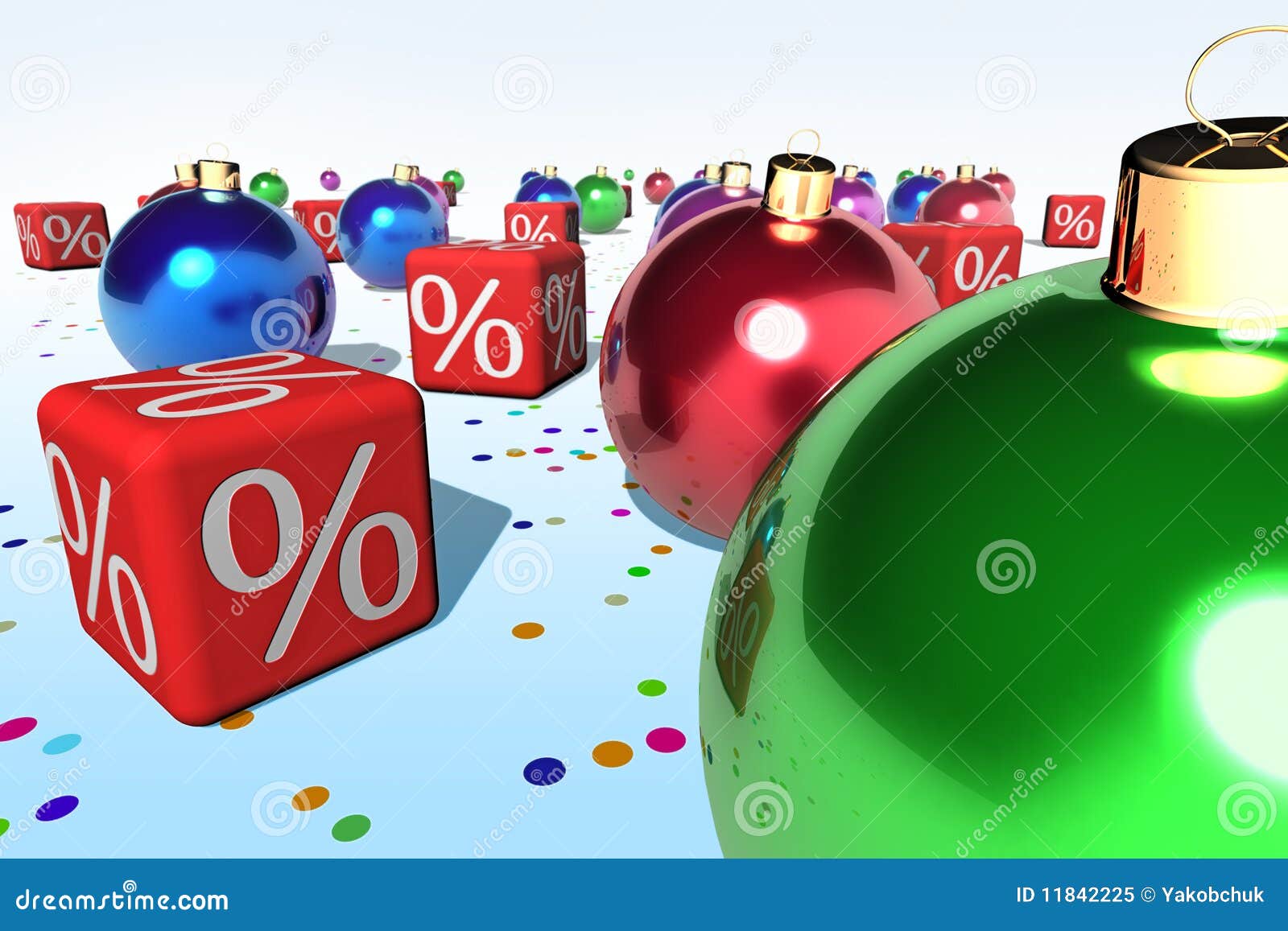 Christmas discount stock illustration. Illustration of green - 11842225